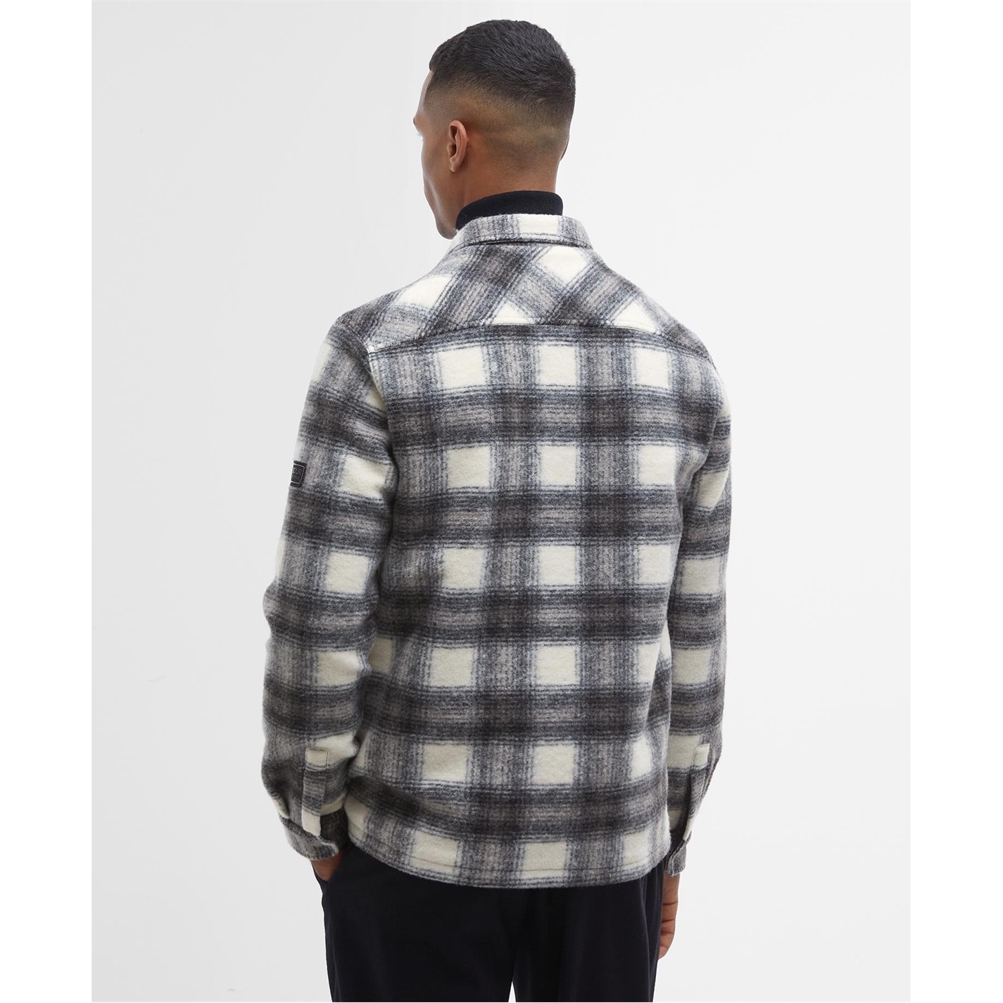 Barbour International | Clayton Fleece Check Overshirt | Overshirts ...