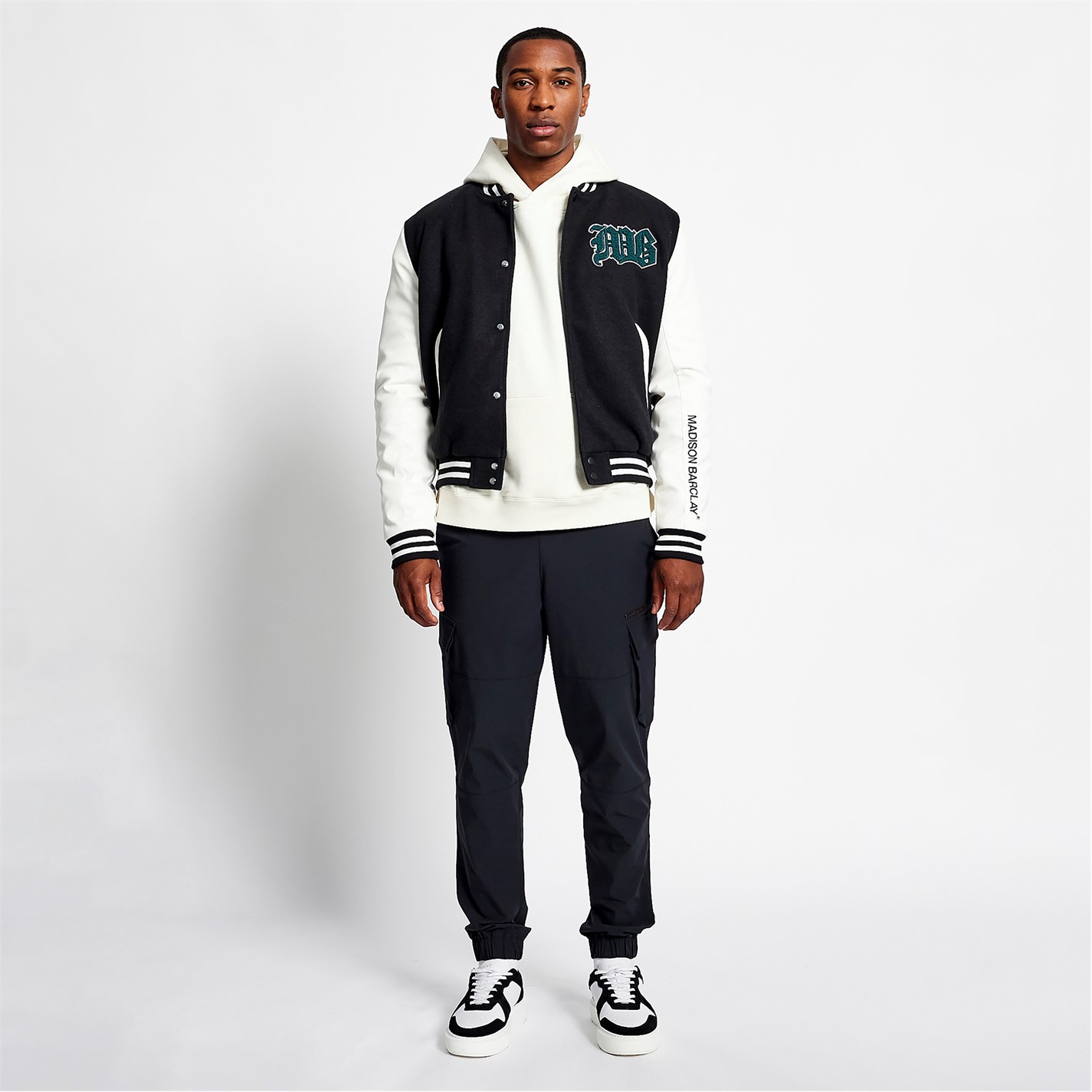 Madison Barclay | Lincoln Baseball Wool Jacket | Black | FRASERS