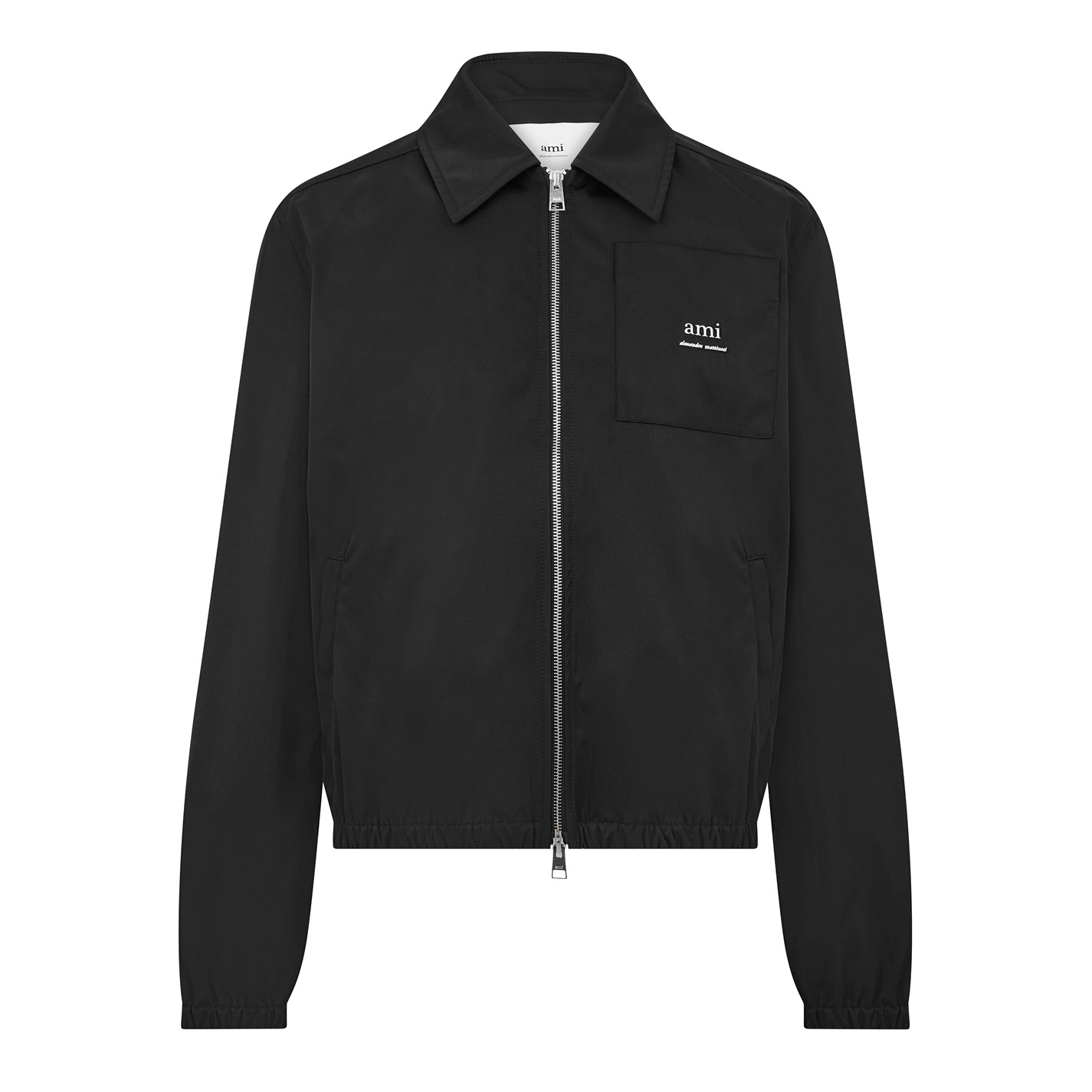 AMI PARIS | Ami Text Zip Jacket | Black | FRASERS