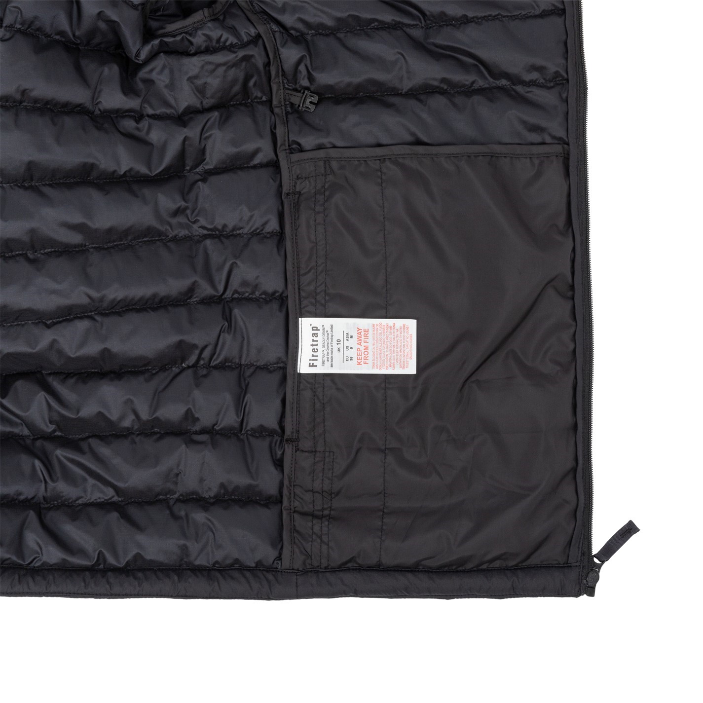 Firetrap | Ladies Packable Light Weight Down Puffer Jacket | Black ...