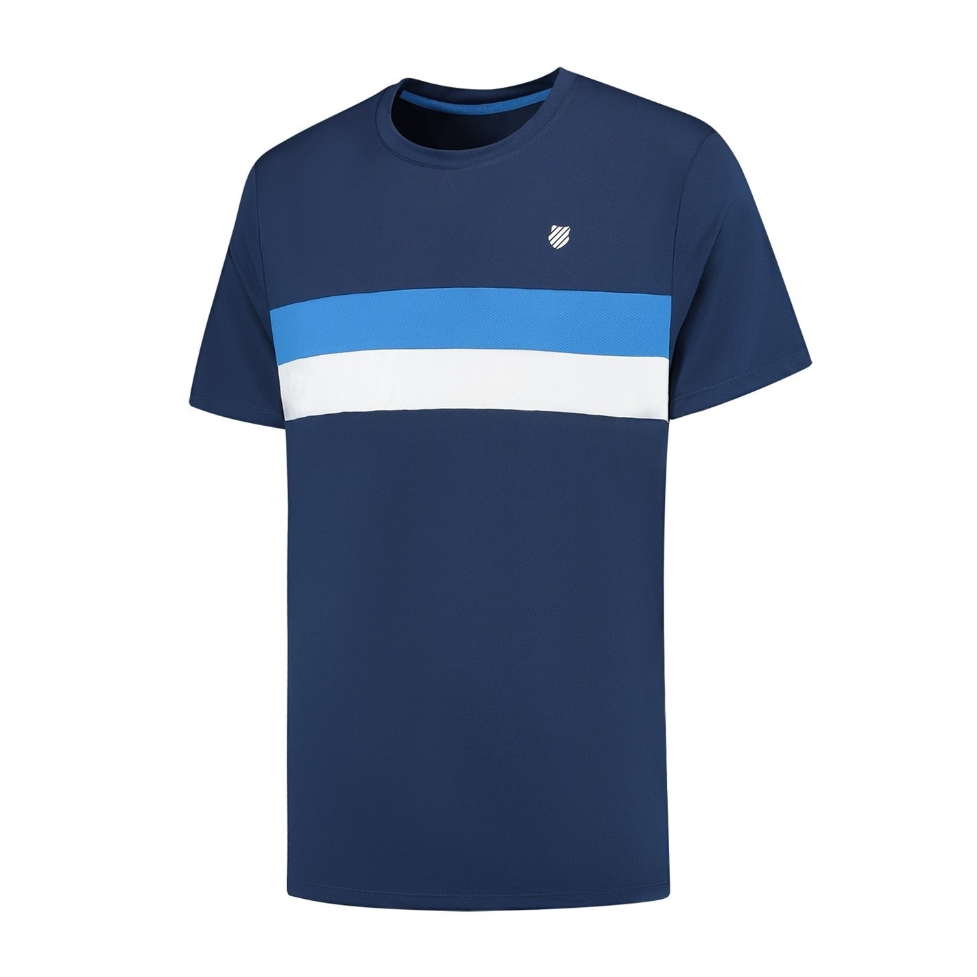 K Swiss | Core Team Striped Crew T-Shirt Childrens | Short Sleeve ...