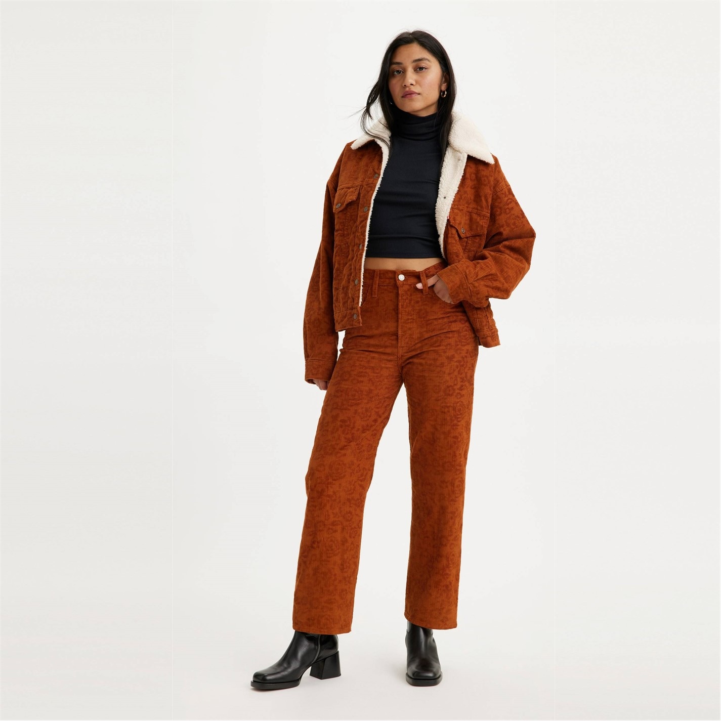 Levis | Levis Ribcage Str Ankle Zip Nd Ginge | Ginger Bread | FRASERS