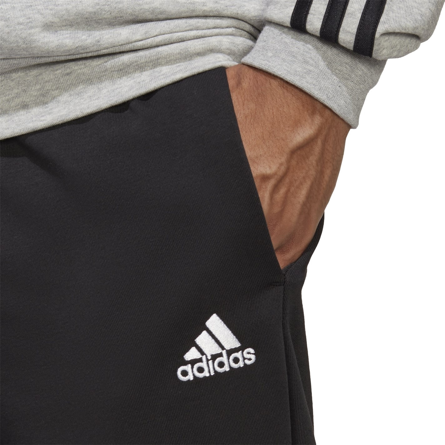 adidas | Basic 3-Stripes French Terry Tracksuit Mens | Medium Grey ...