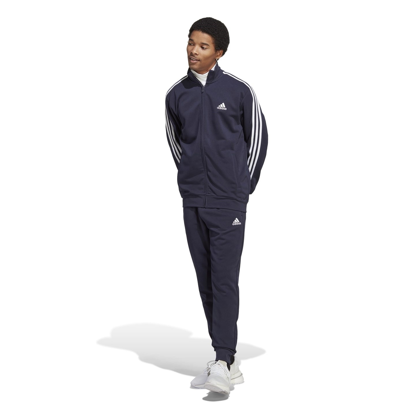 adidas | Basic 3-Stripes French Terry Tracksuit Mens | Performance ...