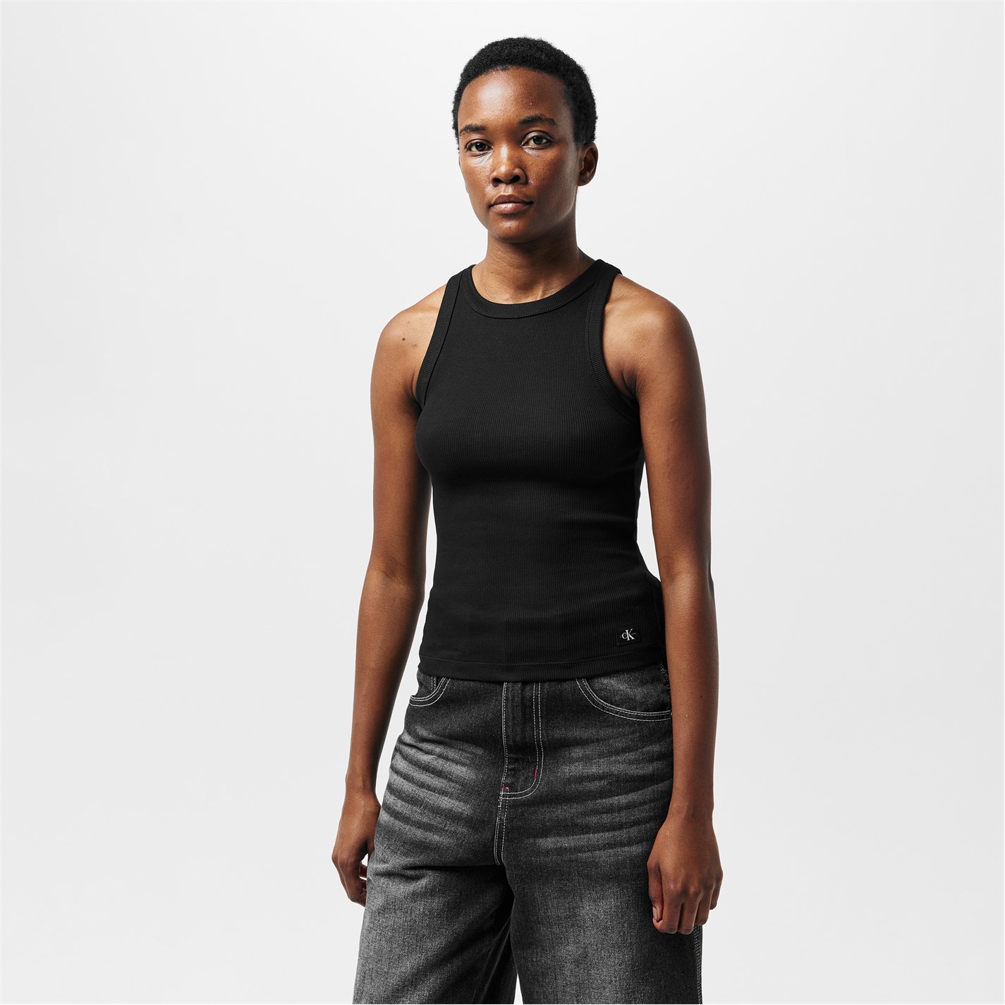 Calvin Klein Jeans | WOVEN LABEL TANK TOP | Tank Tops | FRASERS