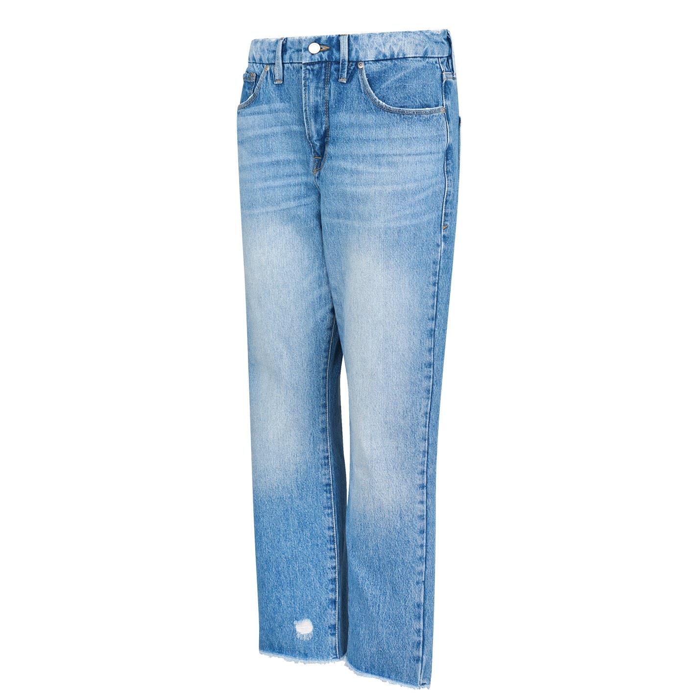 GOOD AMERICAN | Good Vintage Jagged Hem Jeans | Indigo 044 | FRASERS