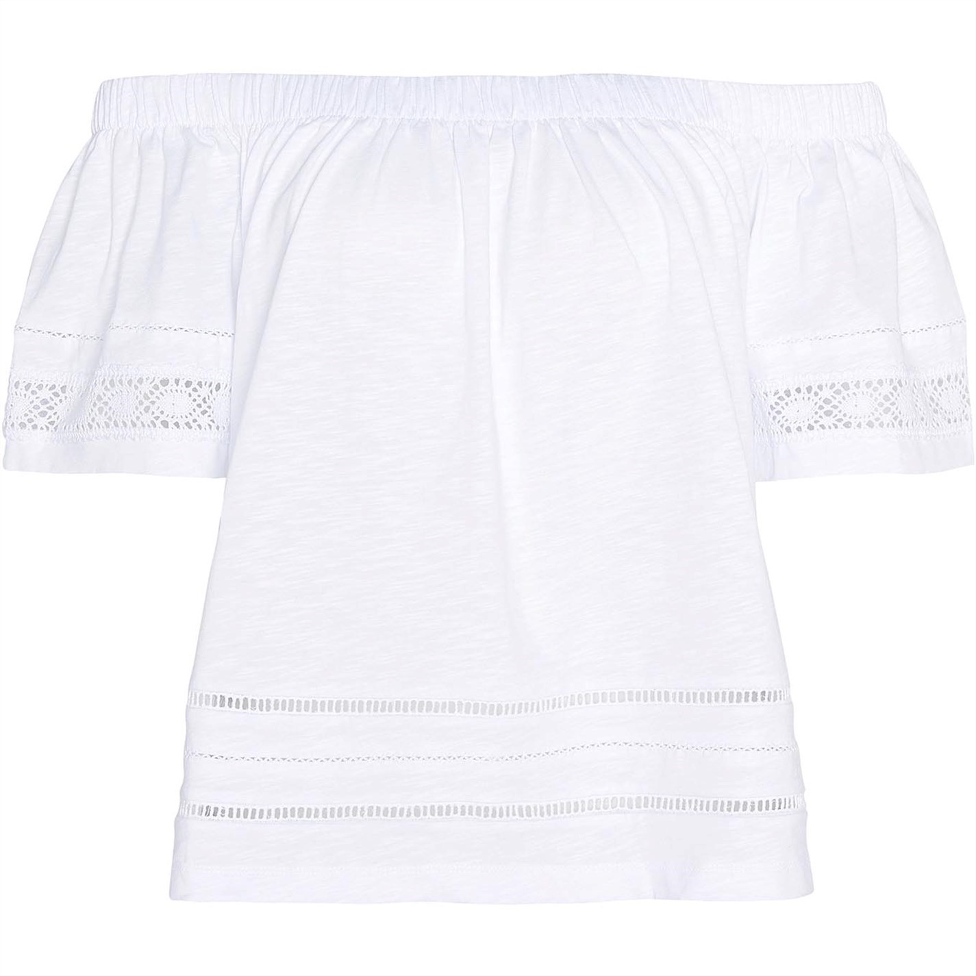 Barbour | Ralee Off-The-Shoulder Top | White | FRASERS