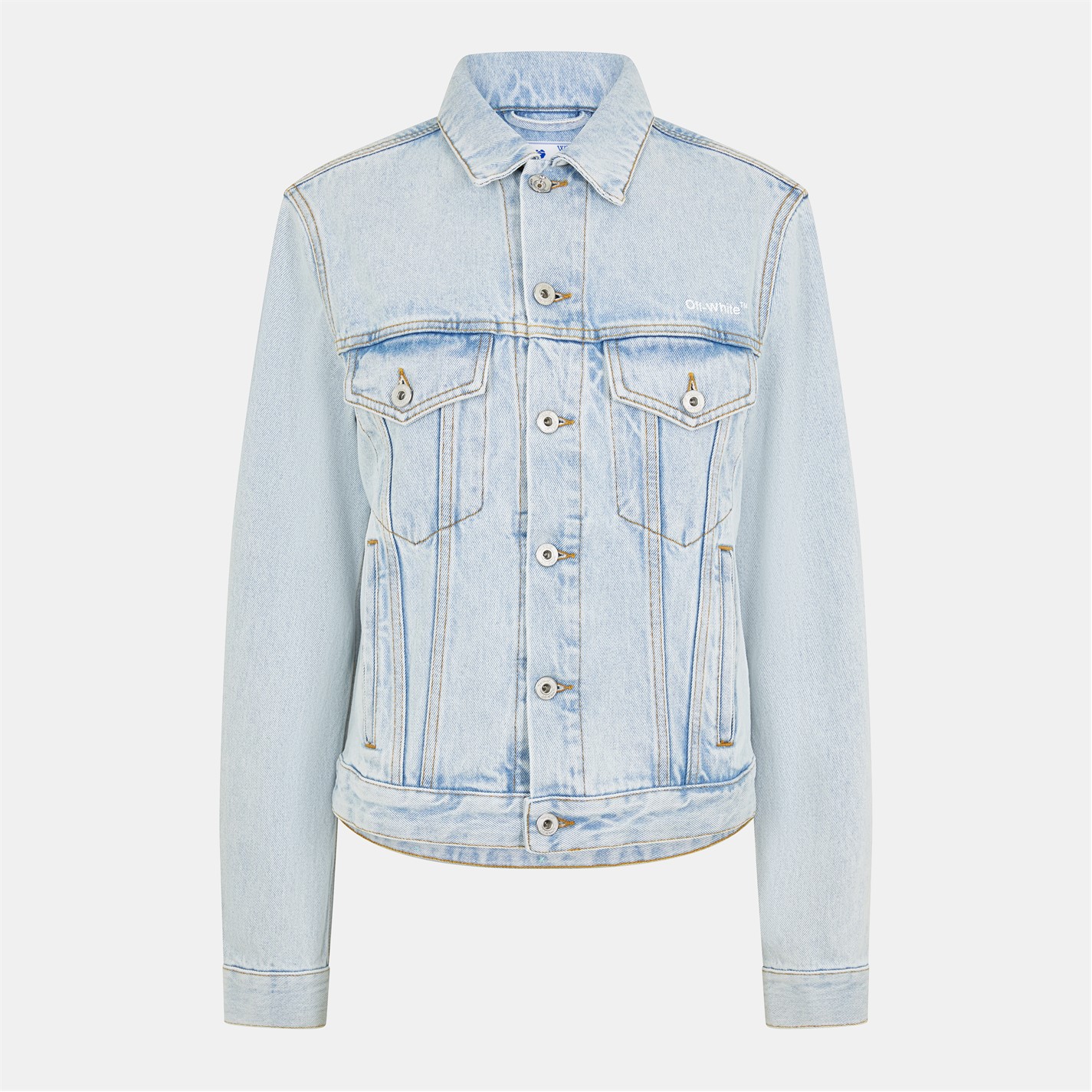 OFF WHITE | Diagonal Jacket Womens | Blue/White | FRASERS