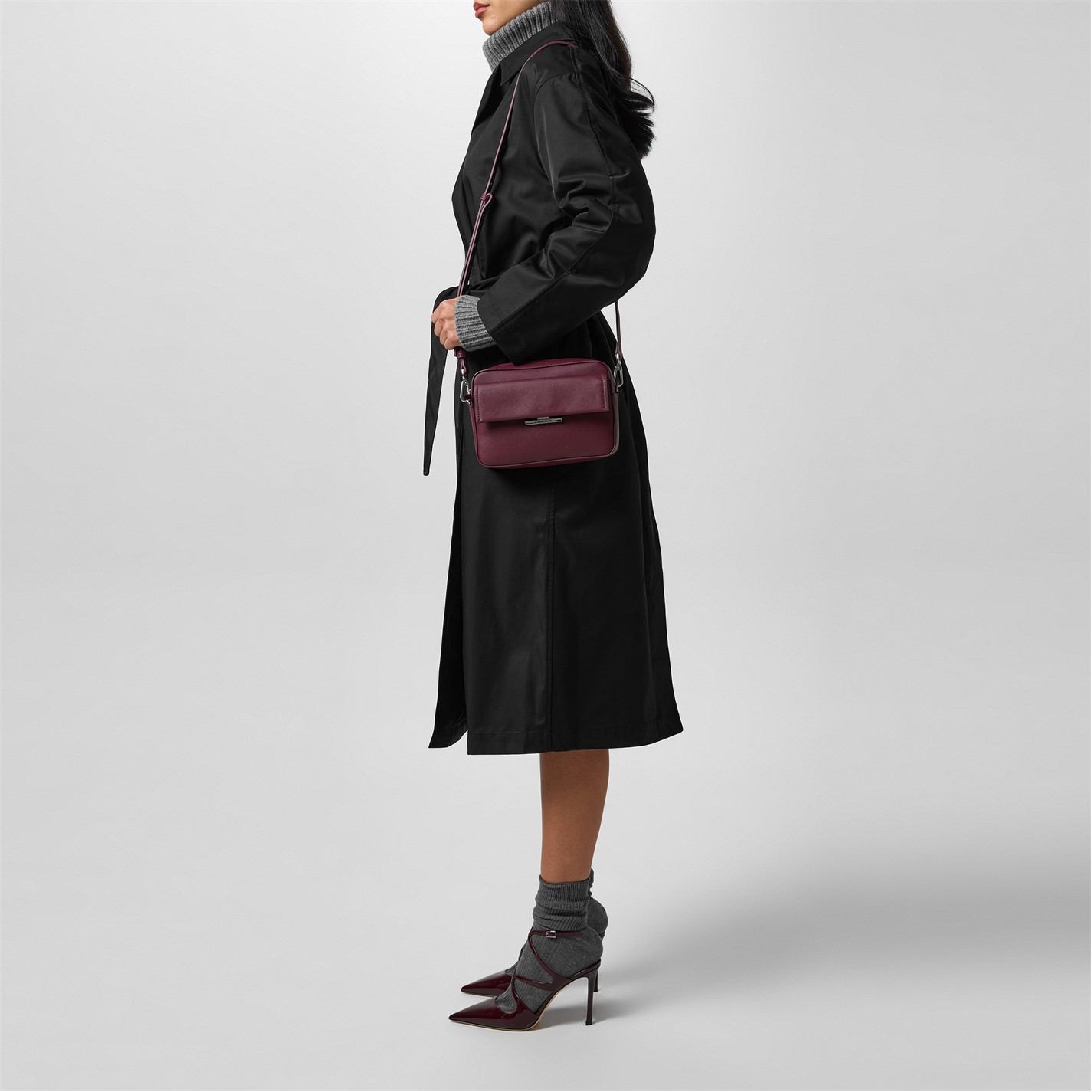 Calvin Klein | LS COTTON TRENCH COAT | Black Archroma | FRASERS