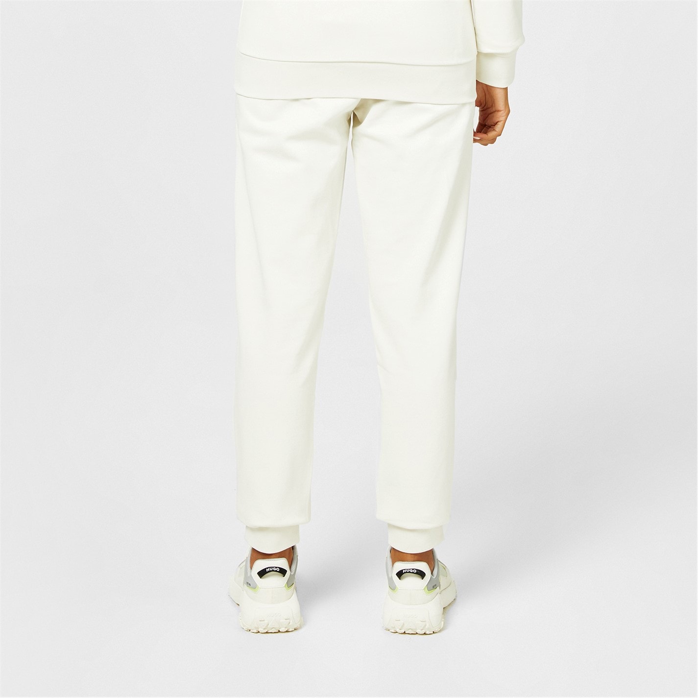 Hugo | Stack Logo Jogging Bottoms | Closed Hem Fleece Jogging Bottoms ...