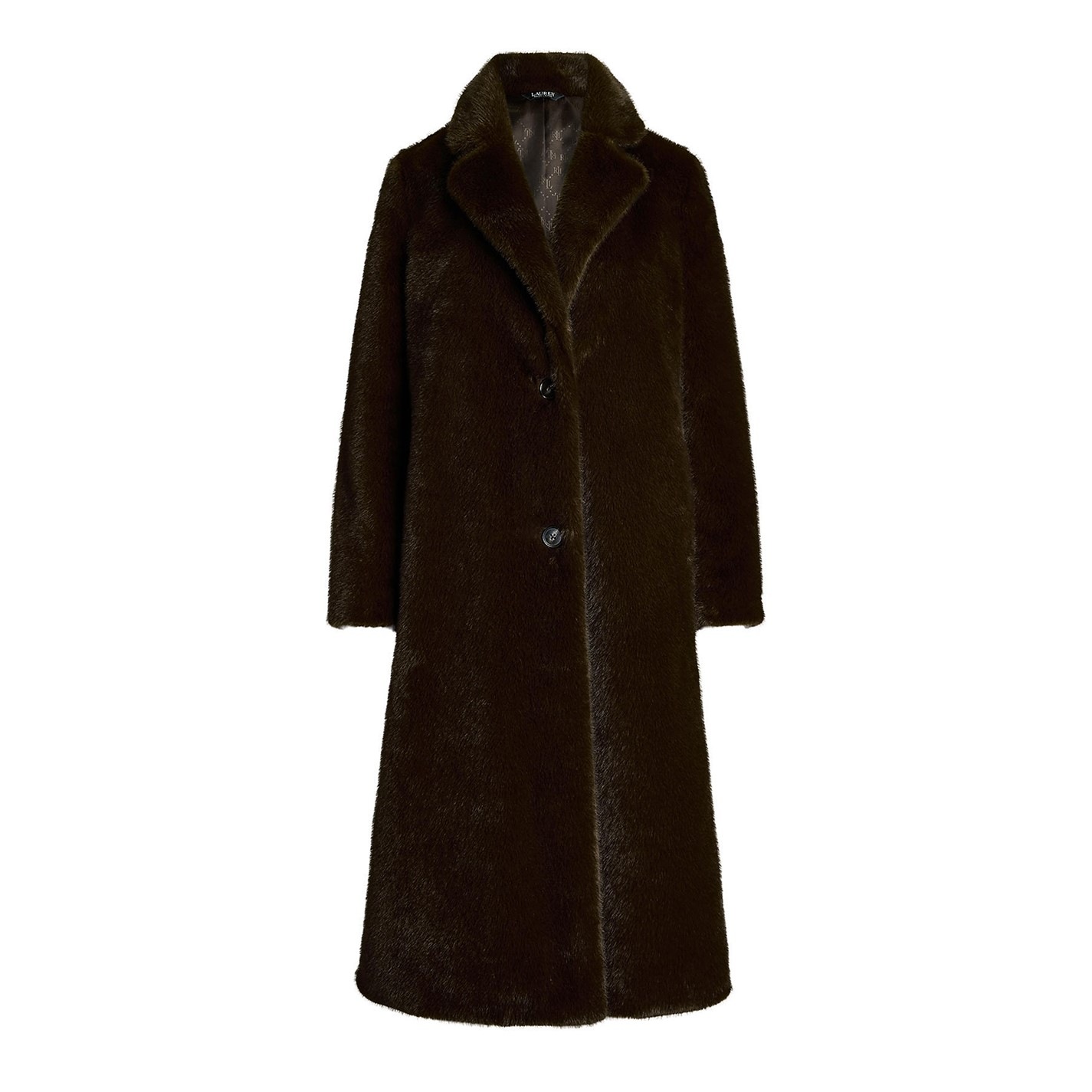 Lauren by Ralph Lauren | Faux Fur Coat | Circuit Brown | FRASERS
