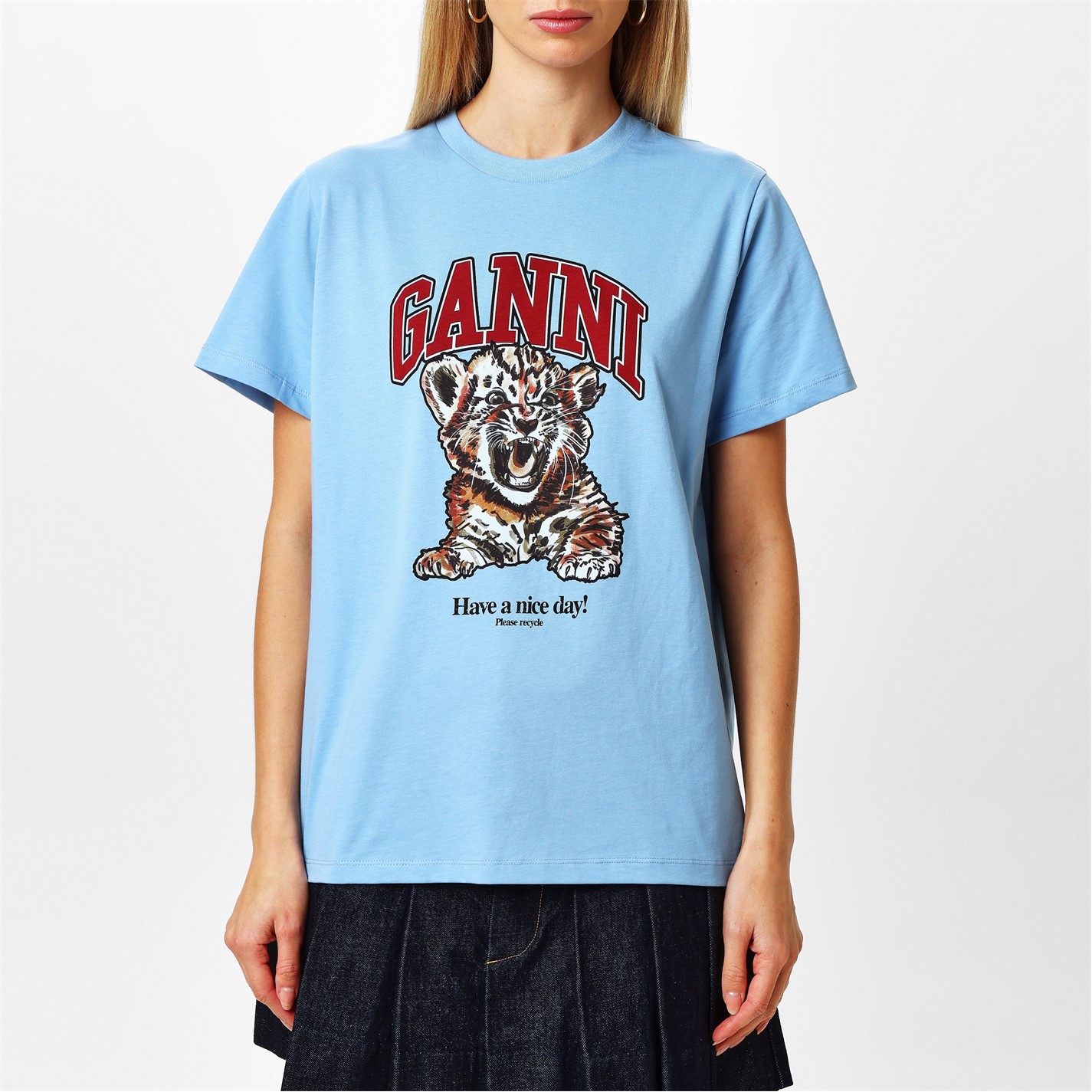 Ganni | Graphic T-Shirt | Regular Fit T-Shirts | FRASERS