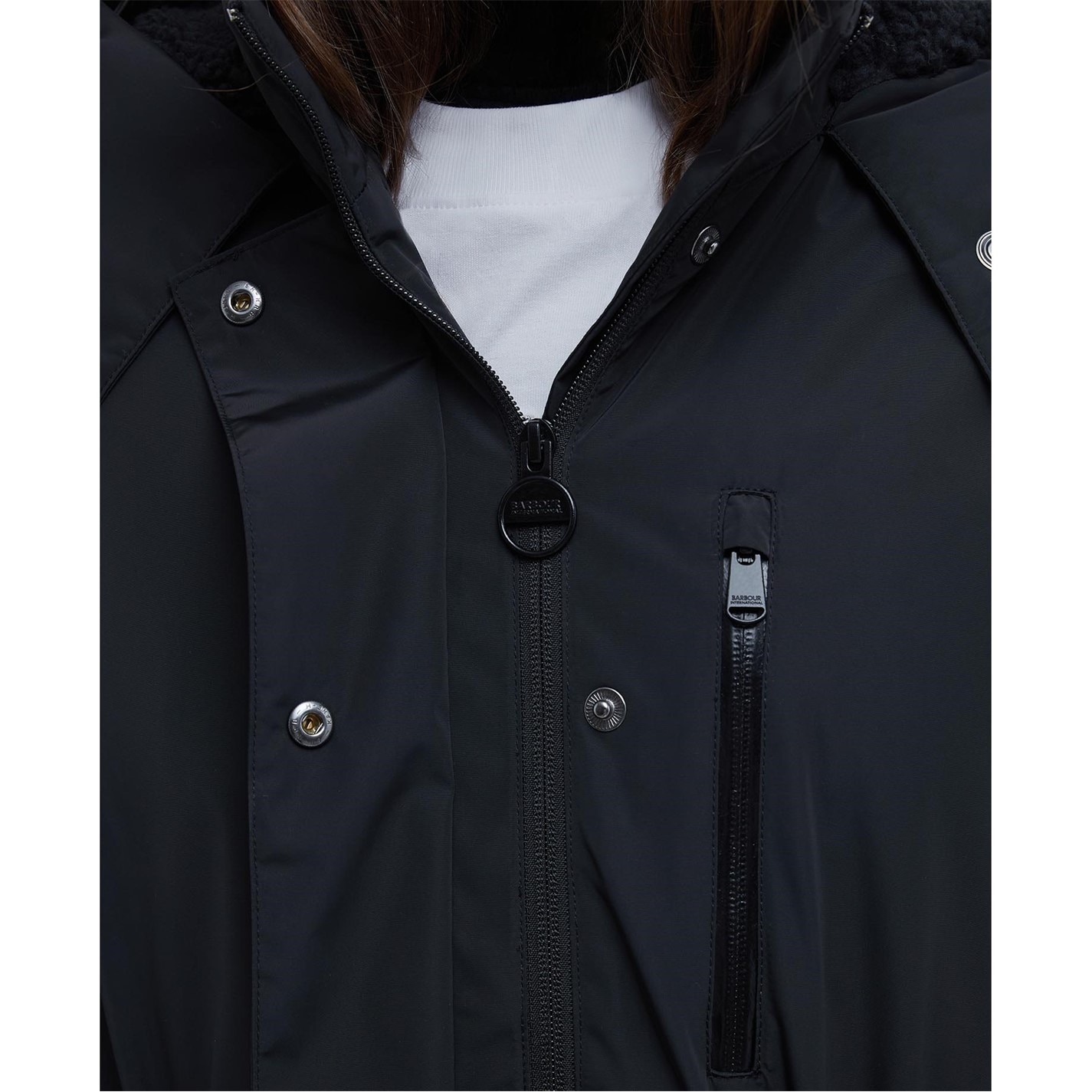 Barbour International | Kaylee Insulated Showerproof Jacket | Black ...