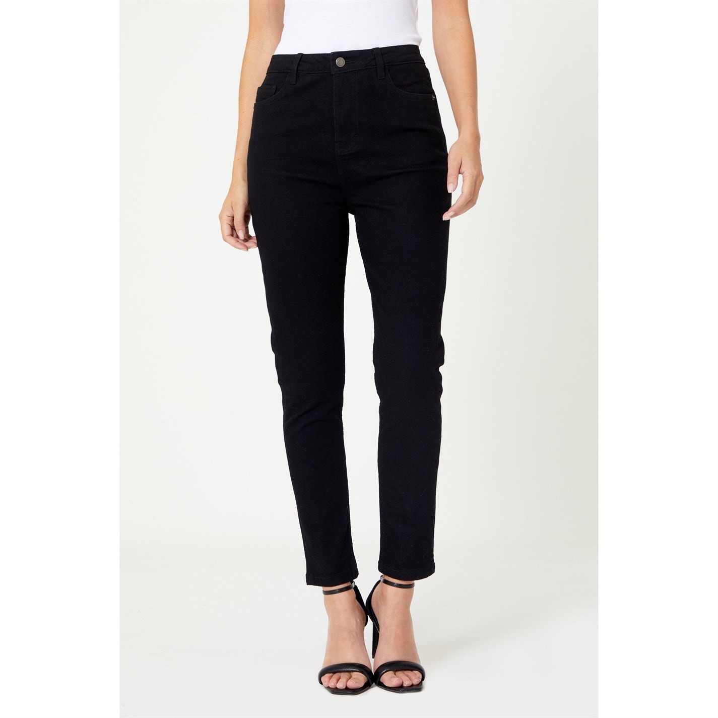 Be You | Hallie High Waist Jean | Black | FRASERS