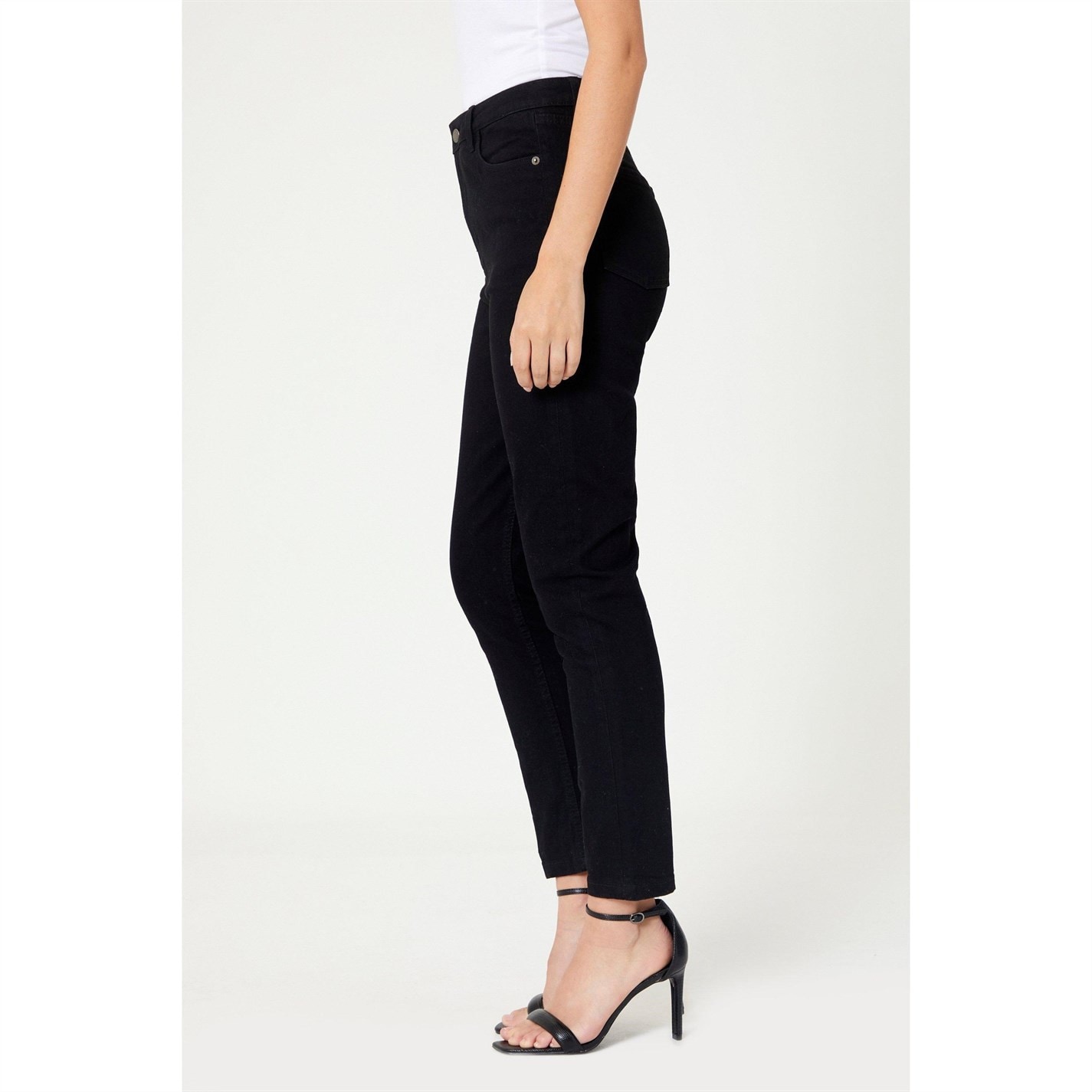 Be You | Hallie High Waist Jean | Black | FRASERS