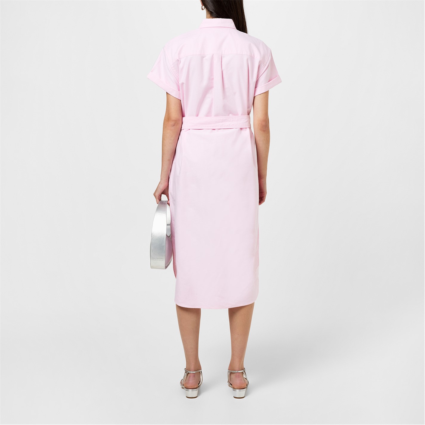 POLO RALPH LAUREN | Belted Short-Sleeve Oxford Shirtdress | Bath Pink | FRASERS