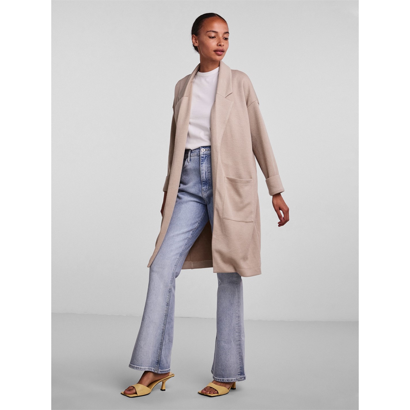 Pieces | Pcdorita three quarterCoatigan | Coatigans | FRASERS