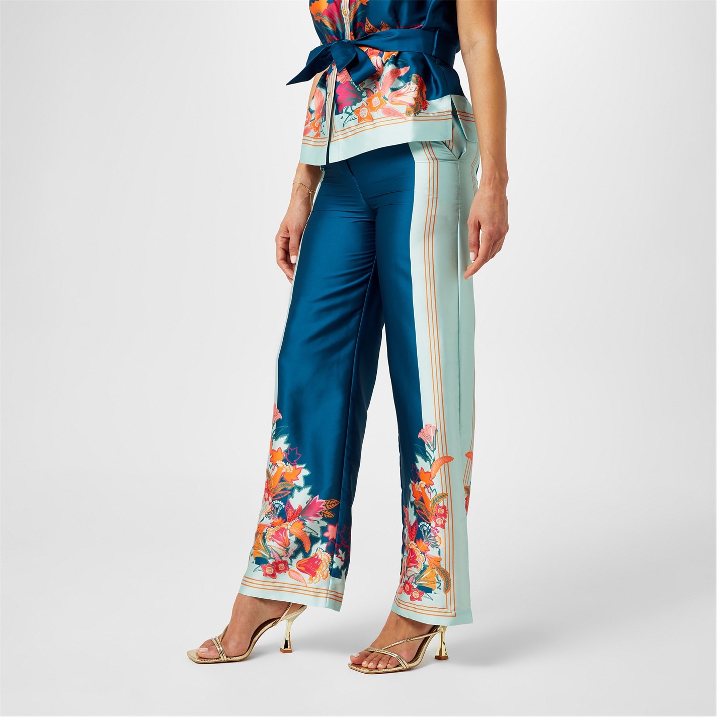Biba | Biba Border Print Trouser | Lily Print | FRASERS
