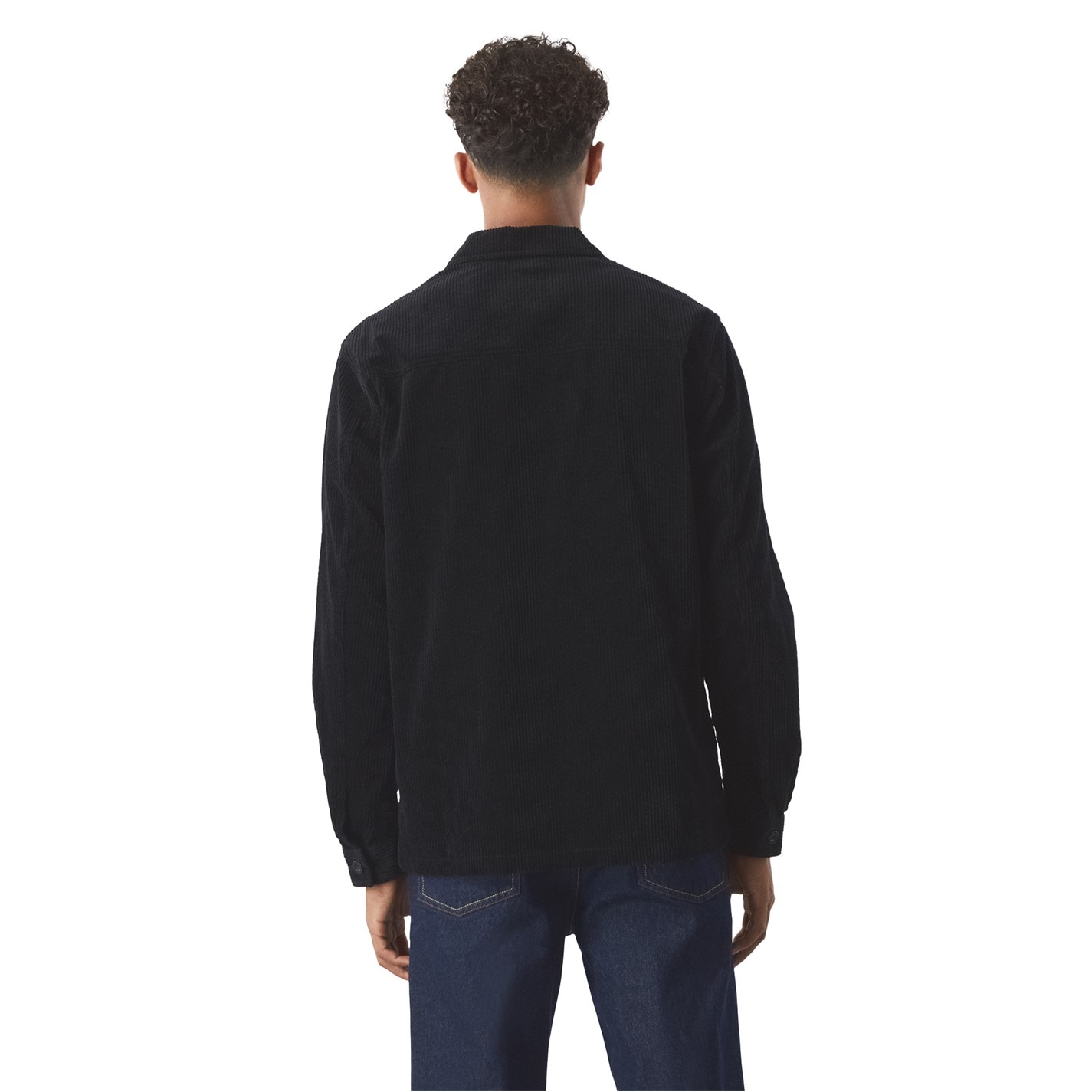 Pretty Green | Reed Corduroy Overshirt | Black | FRASERS