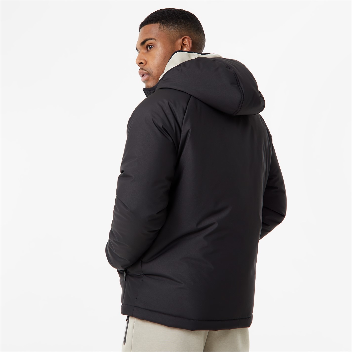 Everlast | Padded Hooded Jacket | Black | FRASERS