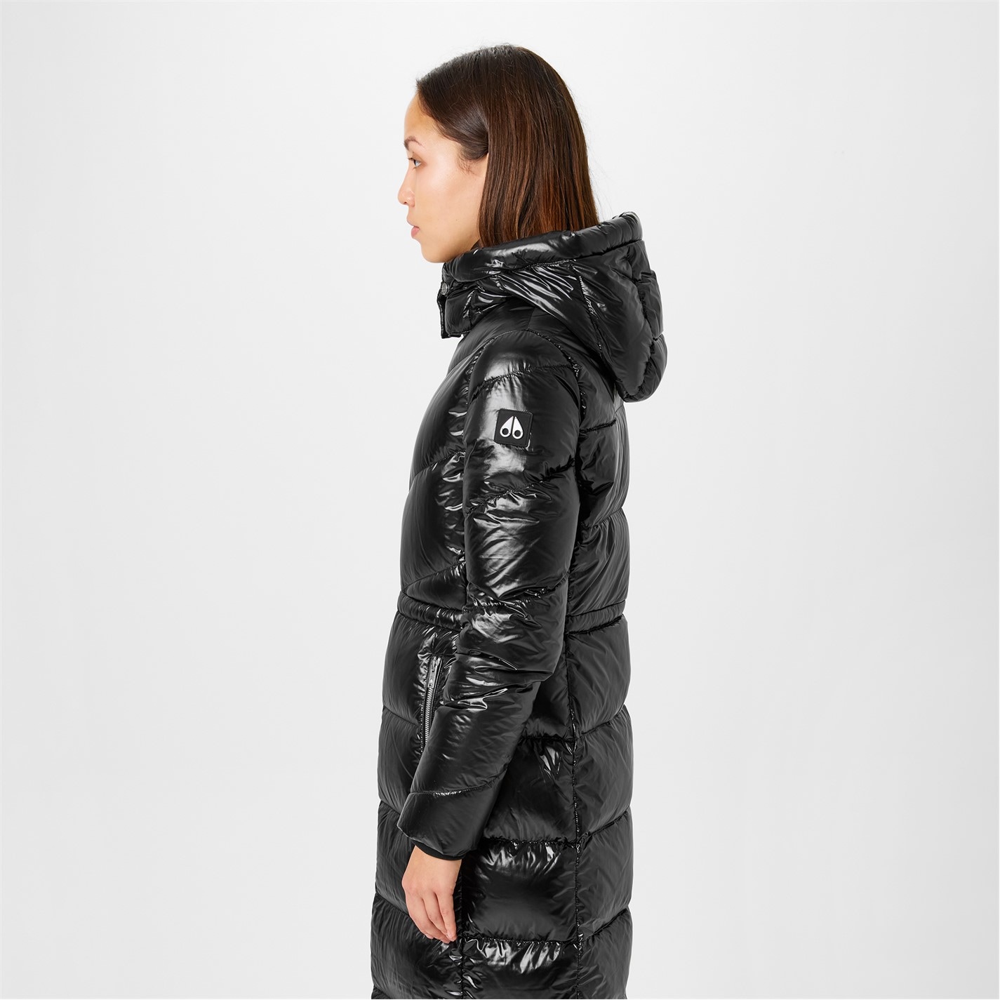 MOOSE KNUCKLES | Belle Cote Shiny Shell Down Coat | Black 292 | FRASERS