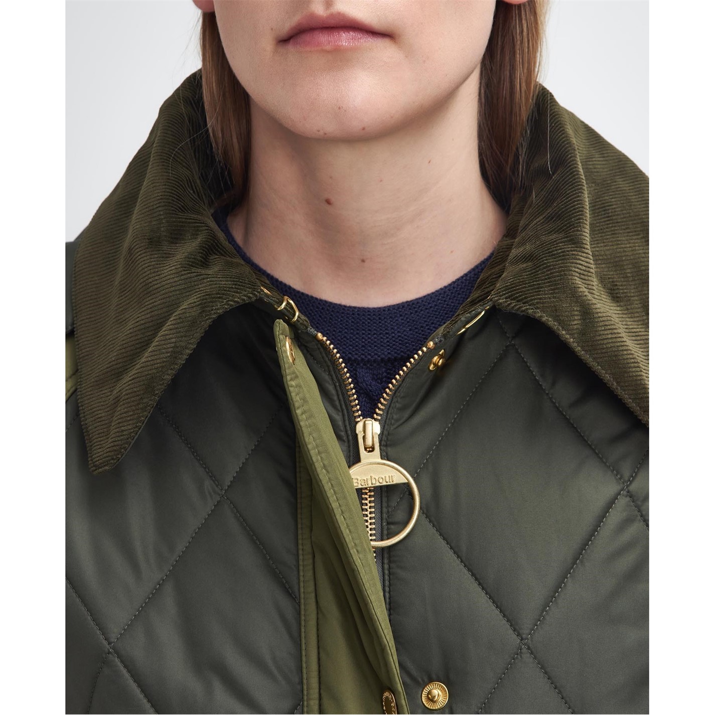 Barbour | Cookston Longline Quilted Jacket | Olive/Ancient | FRASERS
