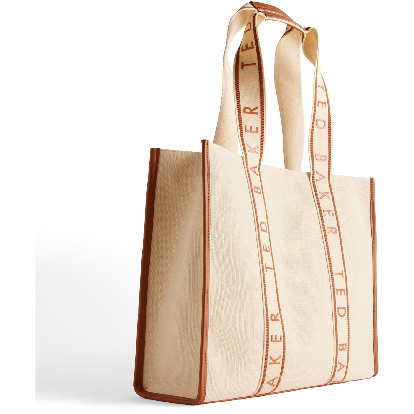 Ted Baker | Branded Webbing Canvas Tote Bag | Natural | FRASERS