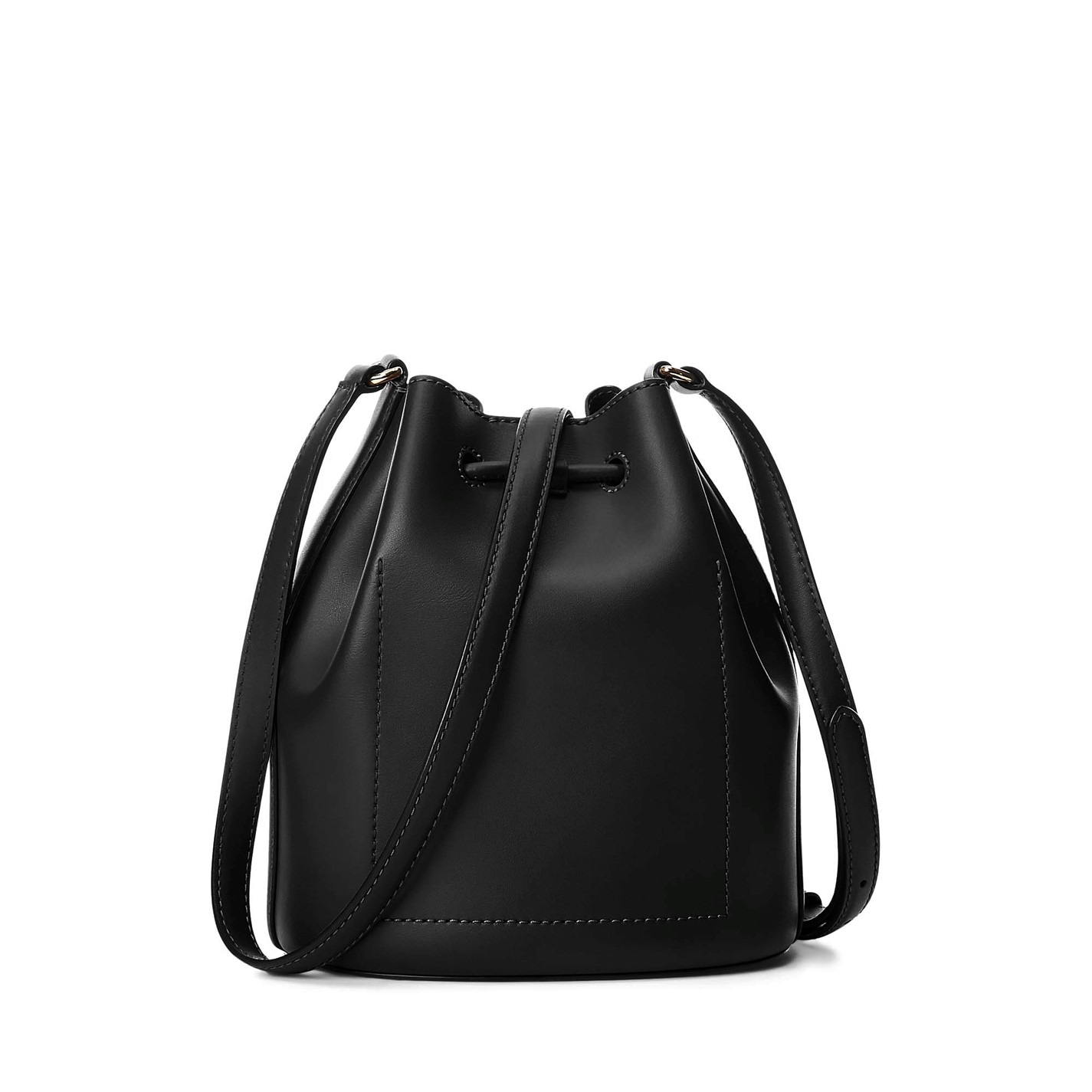 Lauren by Ralph Lauren | Medium Andie Drawstring Bag | Black | FRASERS