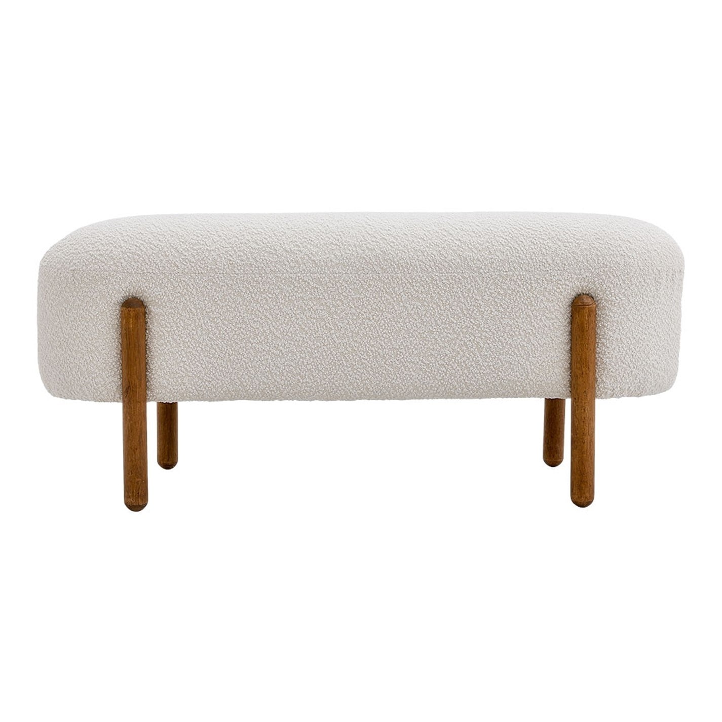 Cottonfy UK | Beige Contemporary Upholstered Bench | Beige | FRASERS