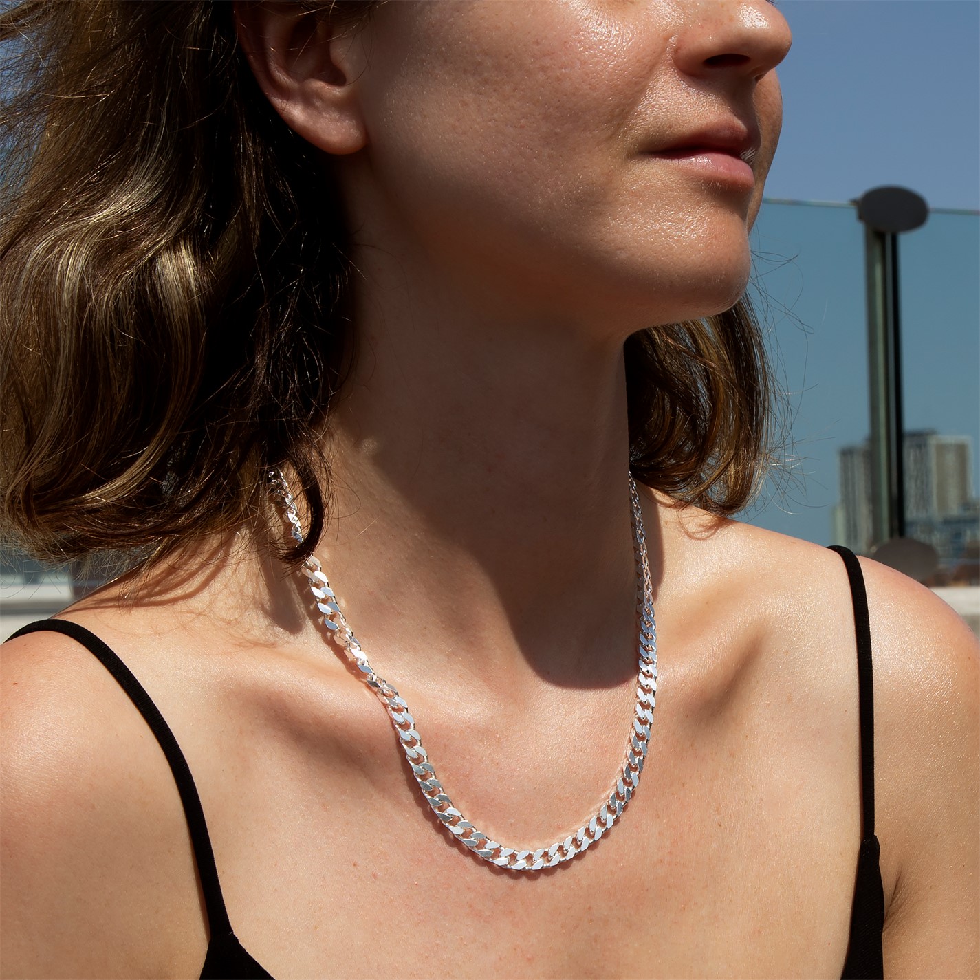 Be You | Sterling Silver Square Curb Chain | Sterling Silver | FRASERS