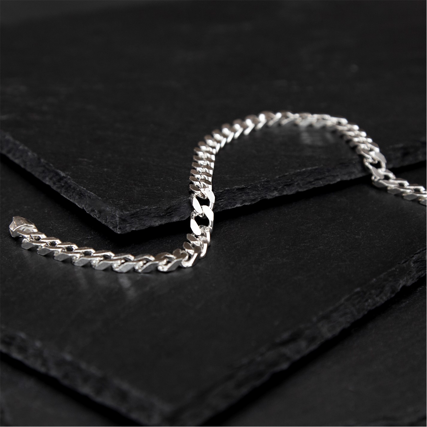 Be You | Sterling Silver Square Curb Chain | Sterling Silver | FRASERS