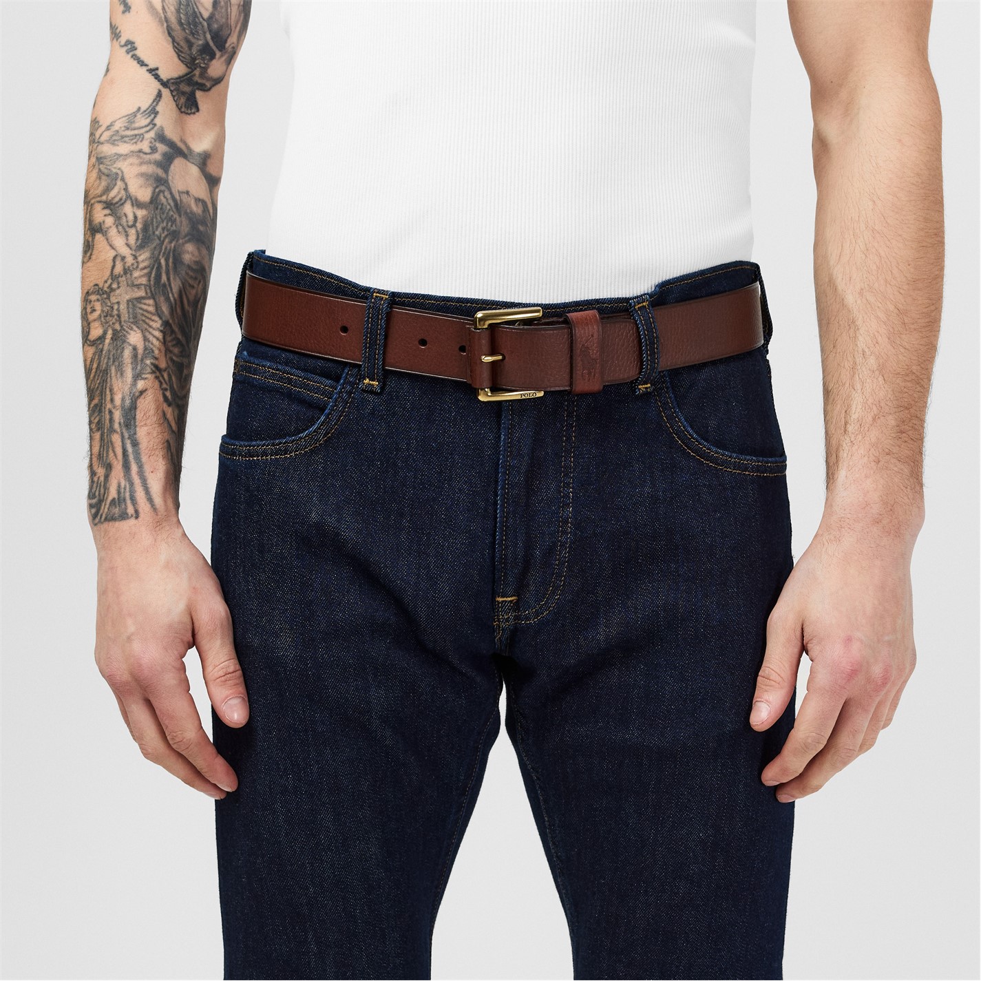 Polo Ralph Lauren | Keep Pebbled Leather Belt | Leather Belt | FRASERS