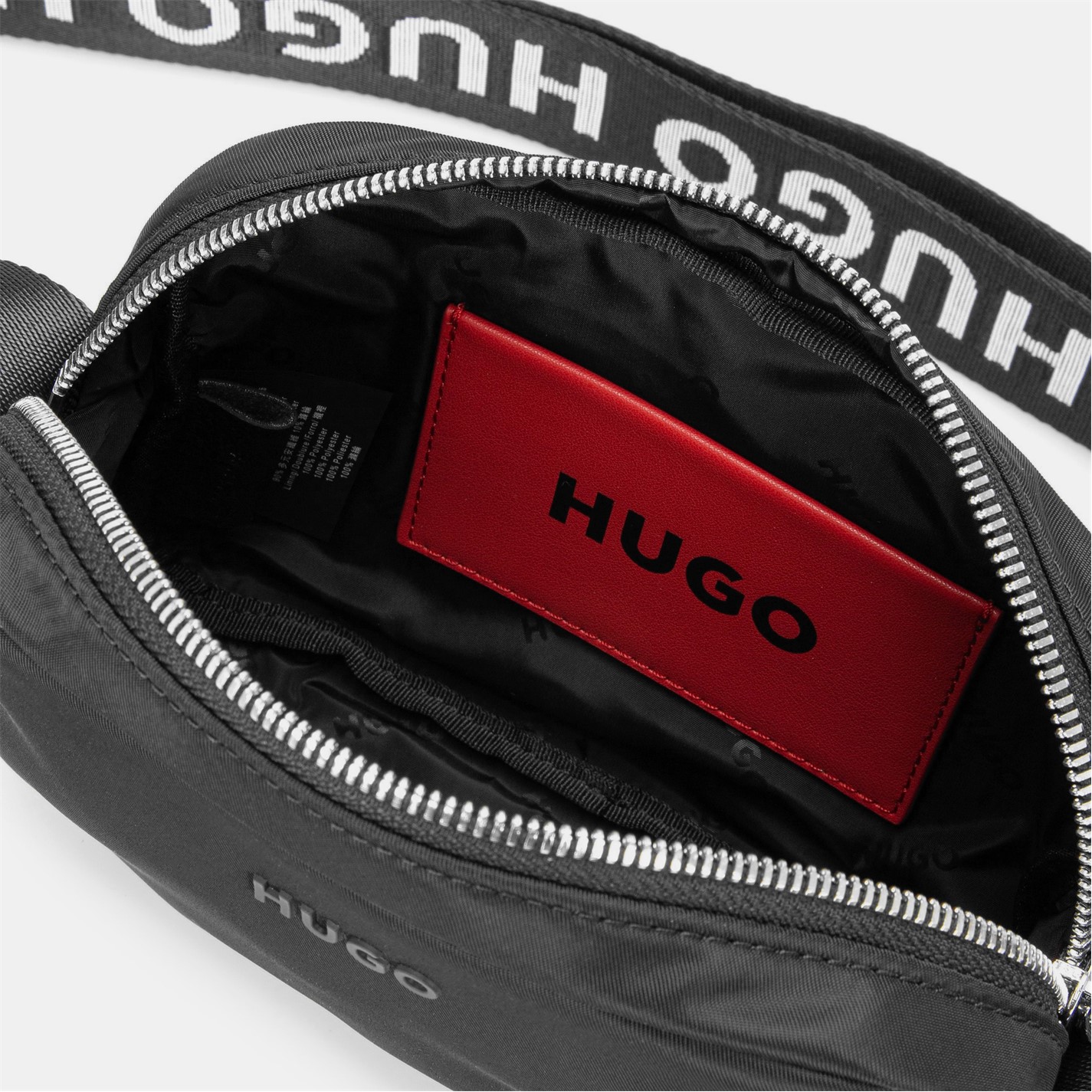 Hugo | Crossbody Nylon bag | Black | FRASERS