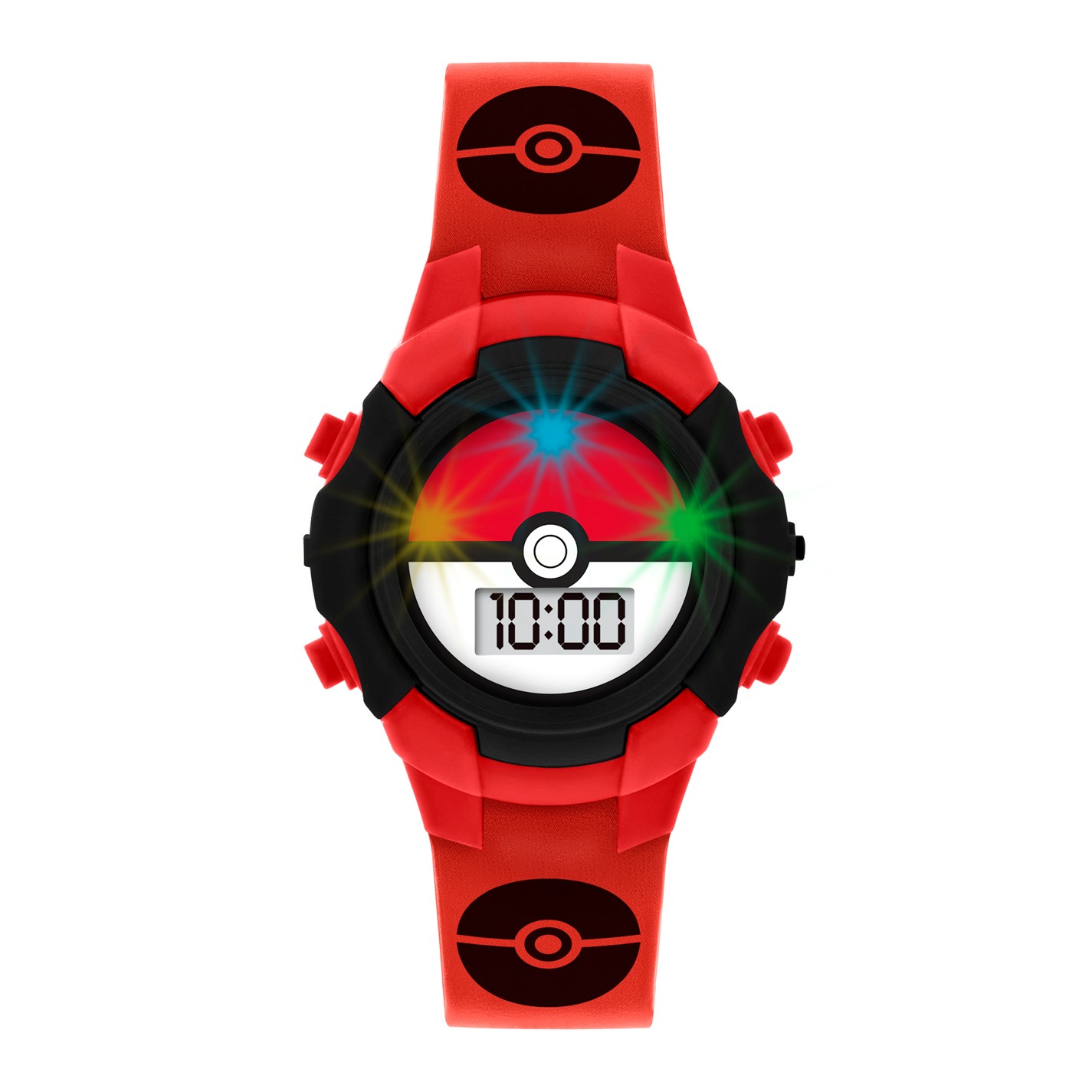 Pokemon | Pokeball Digital Watch Childrens | Red & White | FRASERS