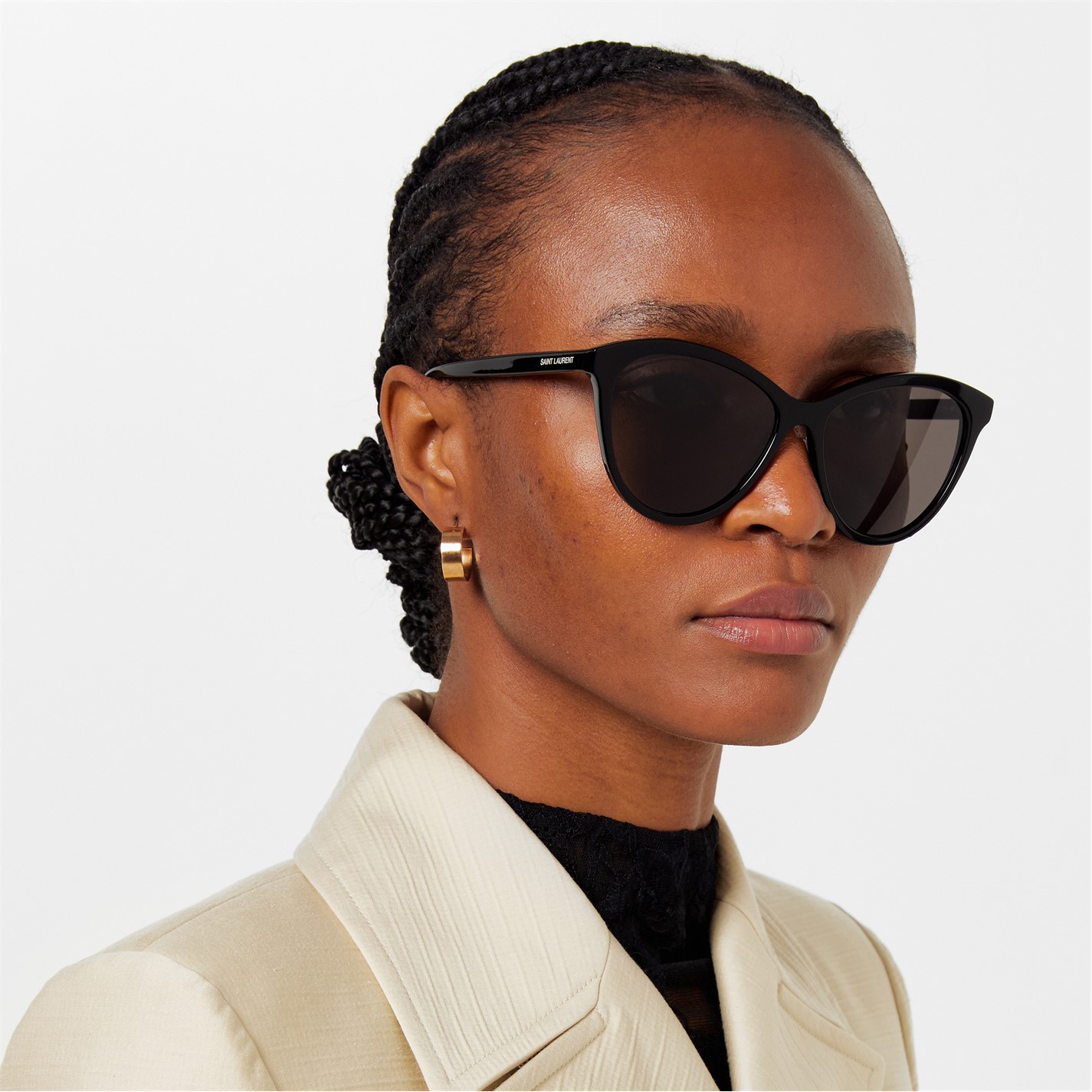 Saint Laurent | SAINT LAURENT SUNGLASSES SL 456 | Black | FRASERS