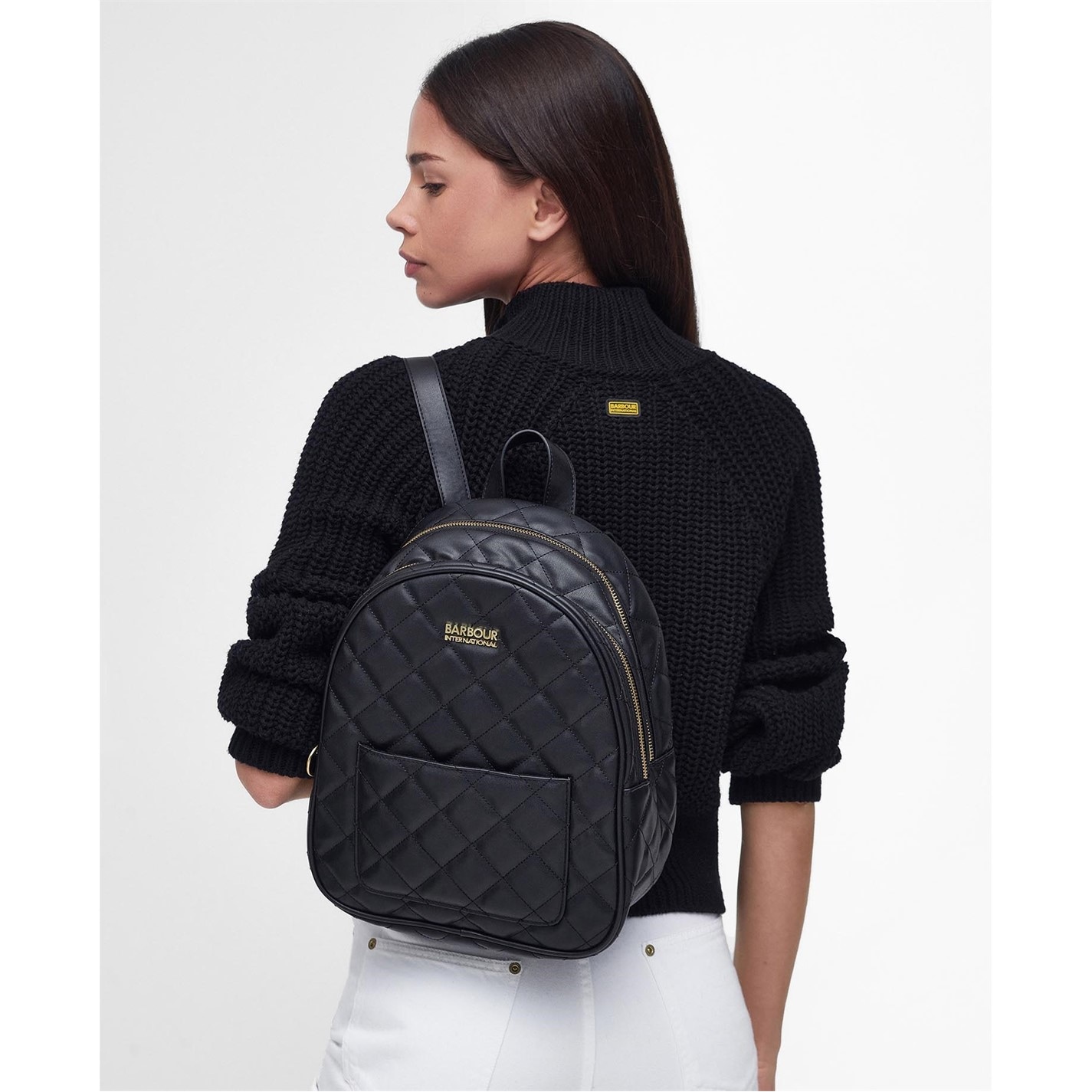Barbour International | Women's Quilted Uxbridge Backpack | Black | FRASERS