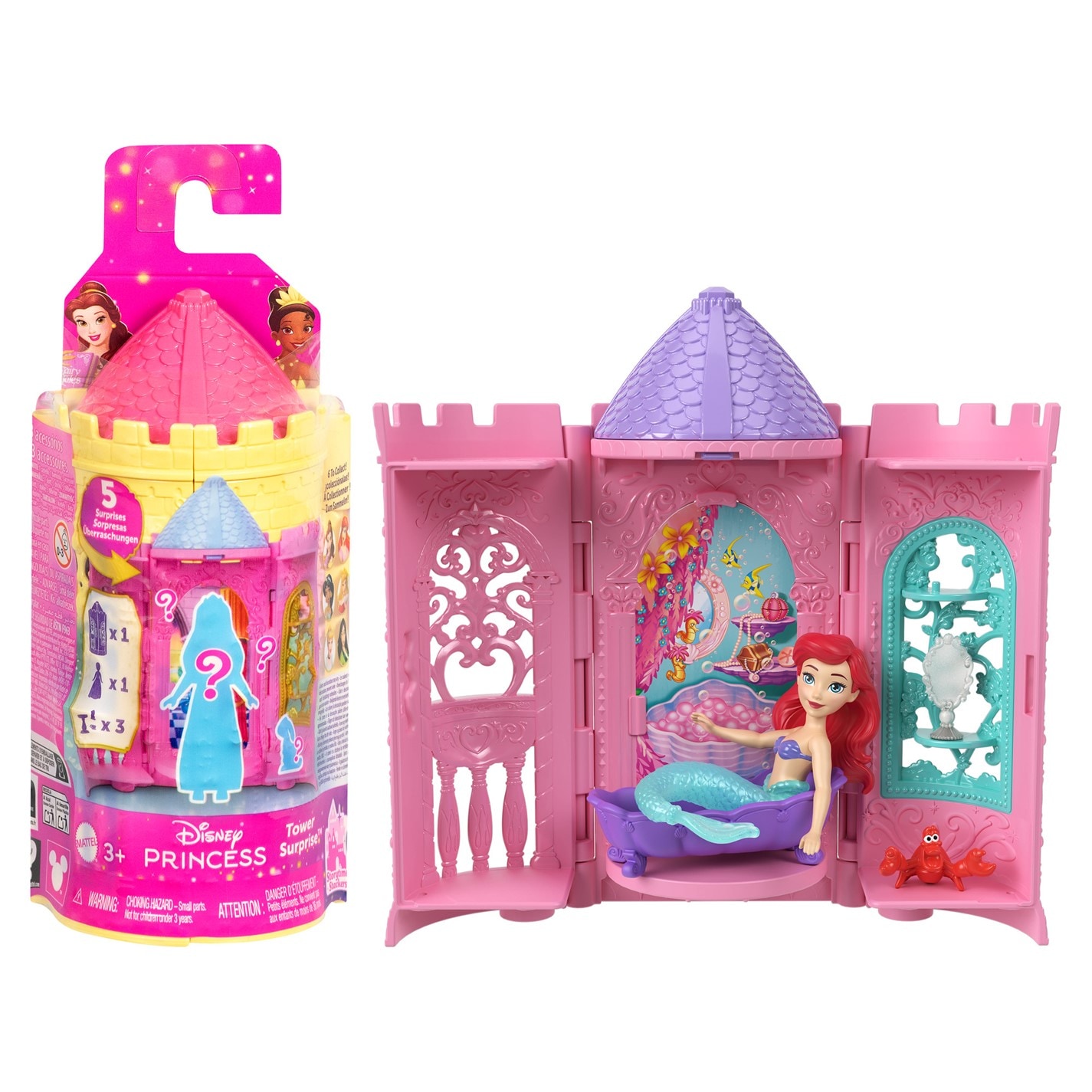 Disney | Disney Princess Tower Surprise Small Dolls & Stacking Playset ...