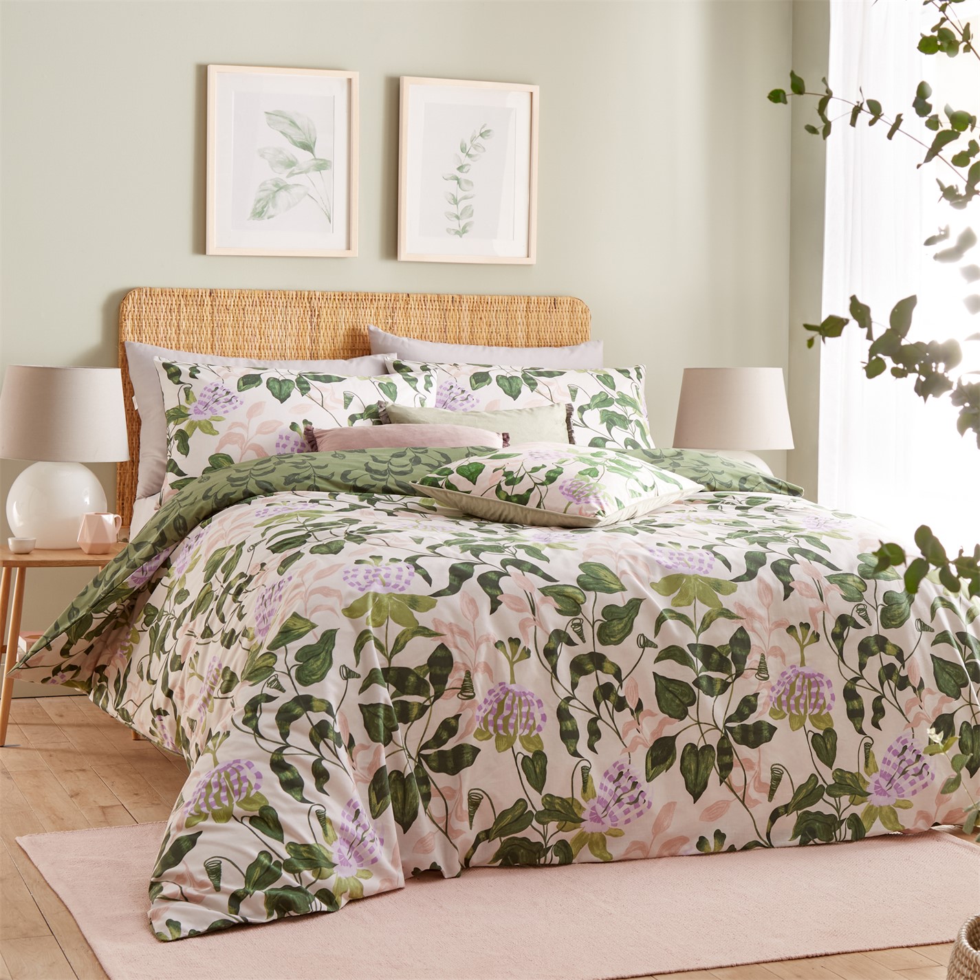 Wylder | Passiflora Botanical Duvet Set | Duvet Cover Sets | FRASERS