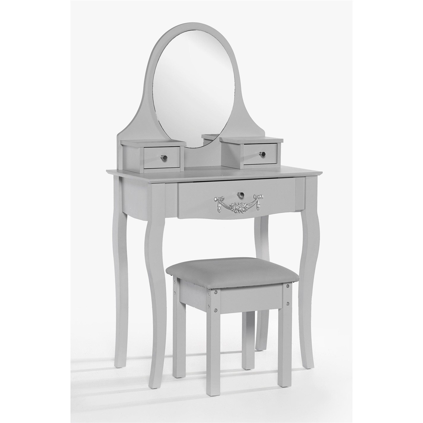 Homelife | Juliette Grey Dressing Table Set | Grey | FRASERS