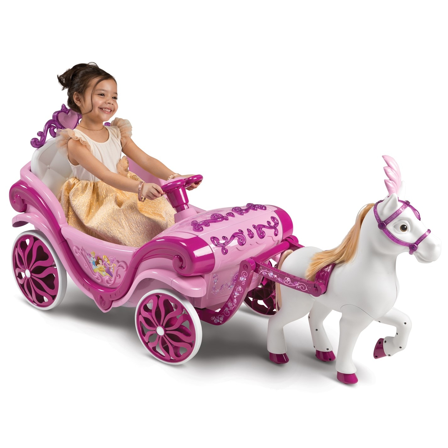Huffy | Huffy Disney Princess Carriage Battery Ride On 3+ | Pink | FRASERS