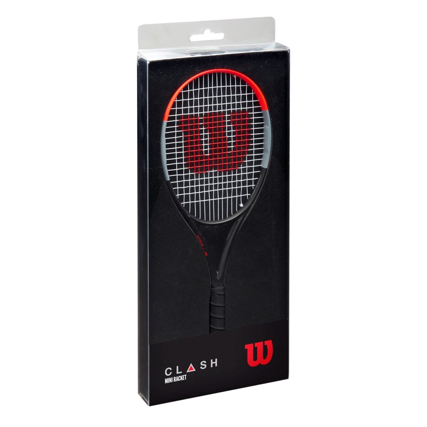 Wilson | Clash 100 Mini Racket Adults | Black/Red | FRASERS