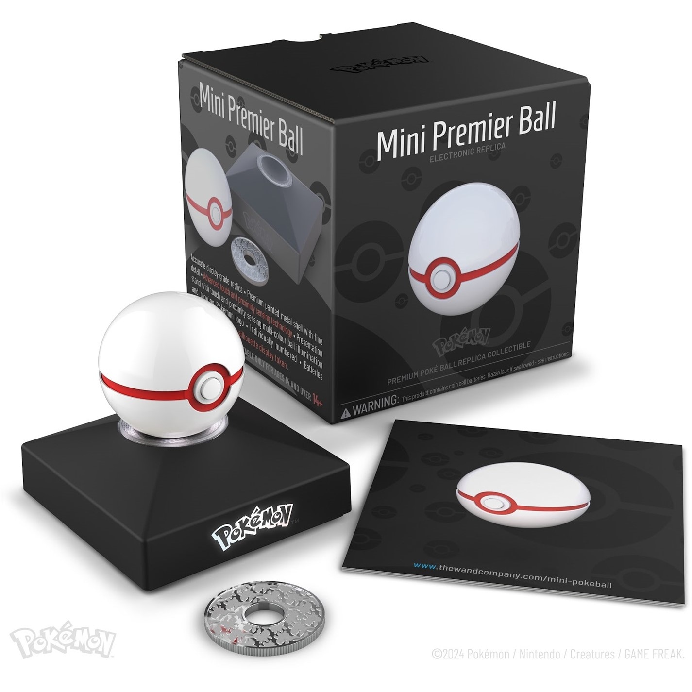 Pokemon | Pokémon Die-Cast Mini Premier Ball Replica | Mini Premier Ball | FRASERS