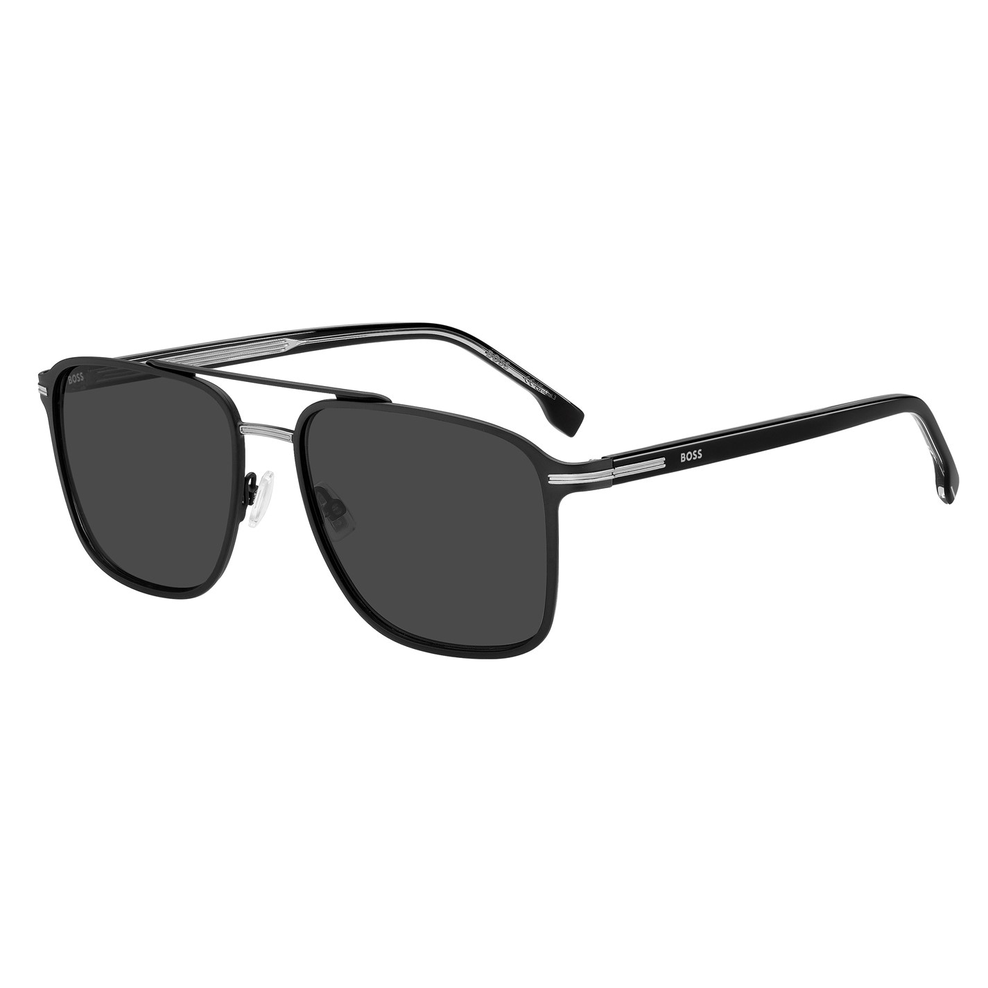 Boss | Square Sunglasses | Matte Black | FRASERS
