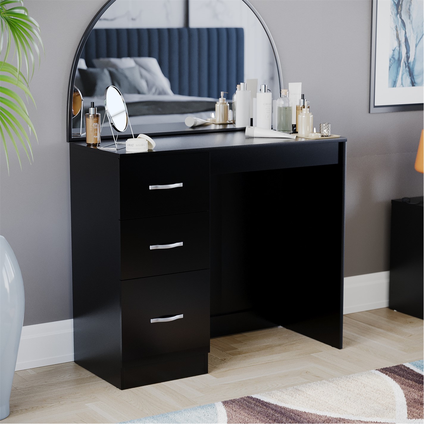 Lassic | Vida Designs Riano 3 Drawer Dressing Table | Side Tables | FRASERS