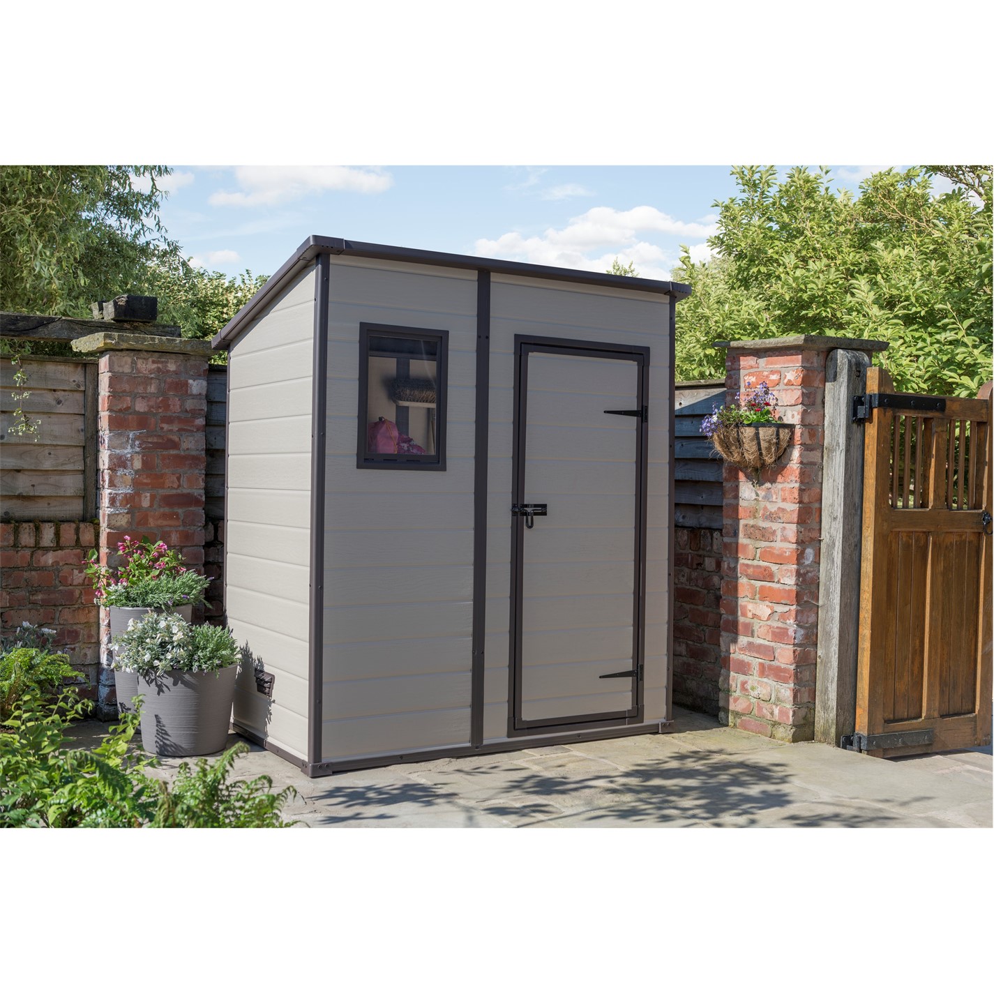 Keter | Manor 6 x 4 Pent Shed | Natural | FRASERS