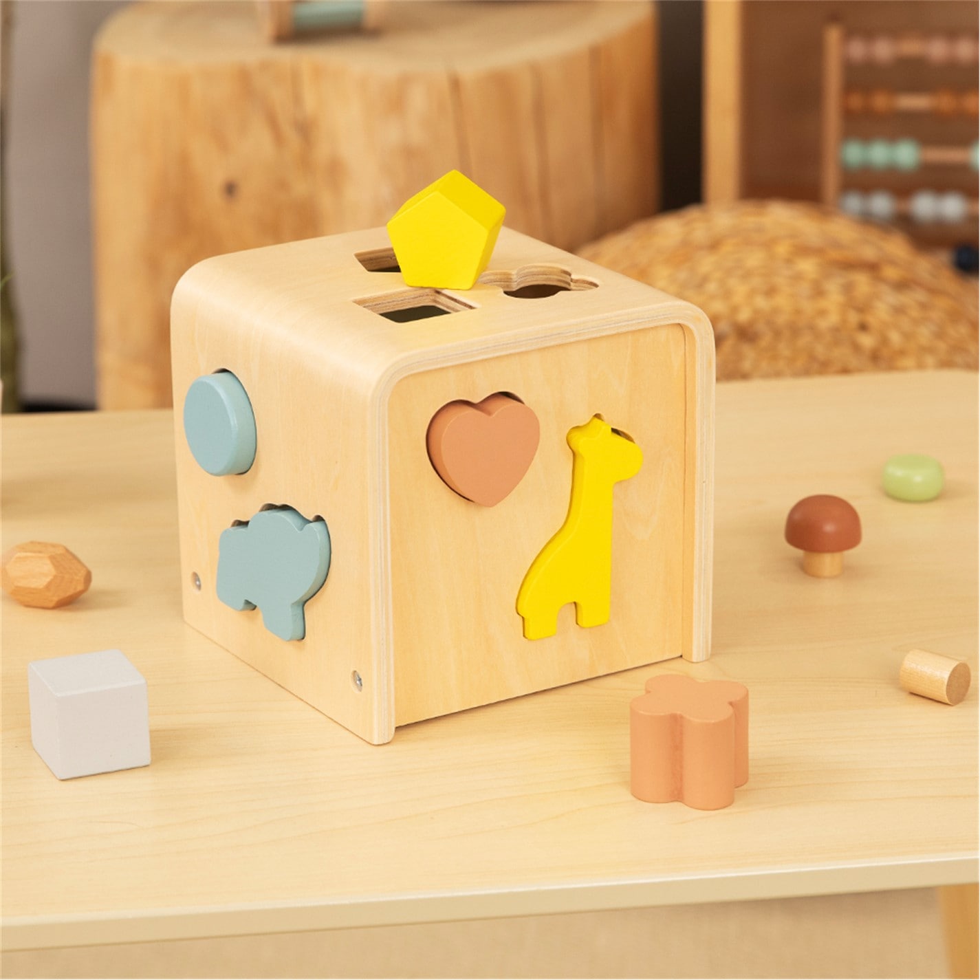 Tooky Toys | Wooden Shape Sorter | Multi | FRASERS