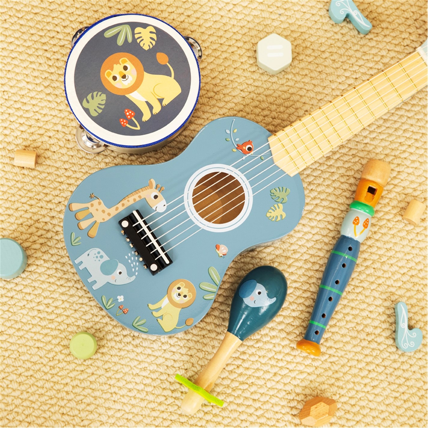 Tooky Toy | Wooden Jungle Musical Instrument Set | Multi | FRASERS