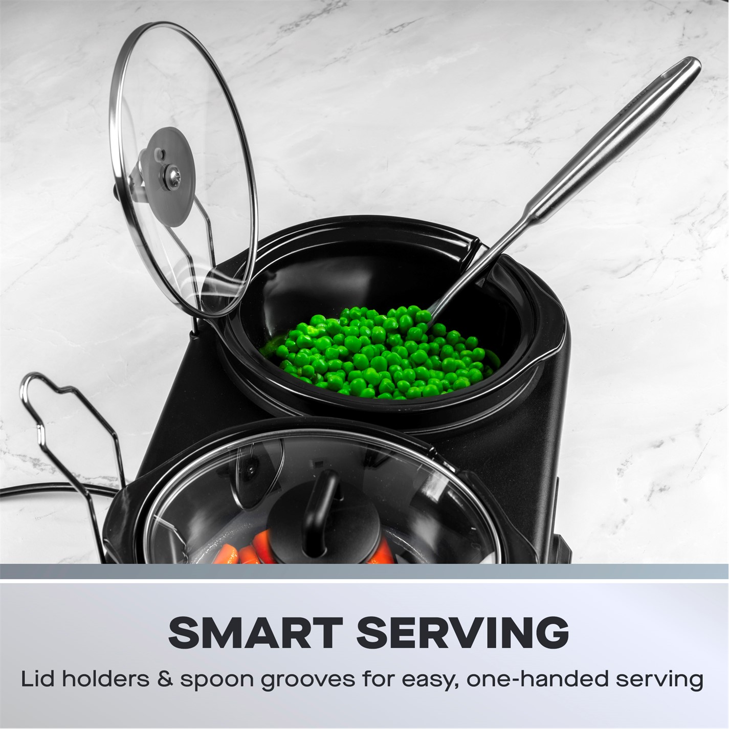 EGL | Triple Slow Cooker | Silver | FRASERS