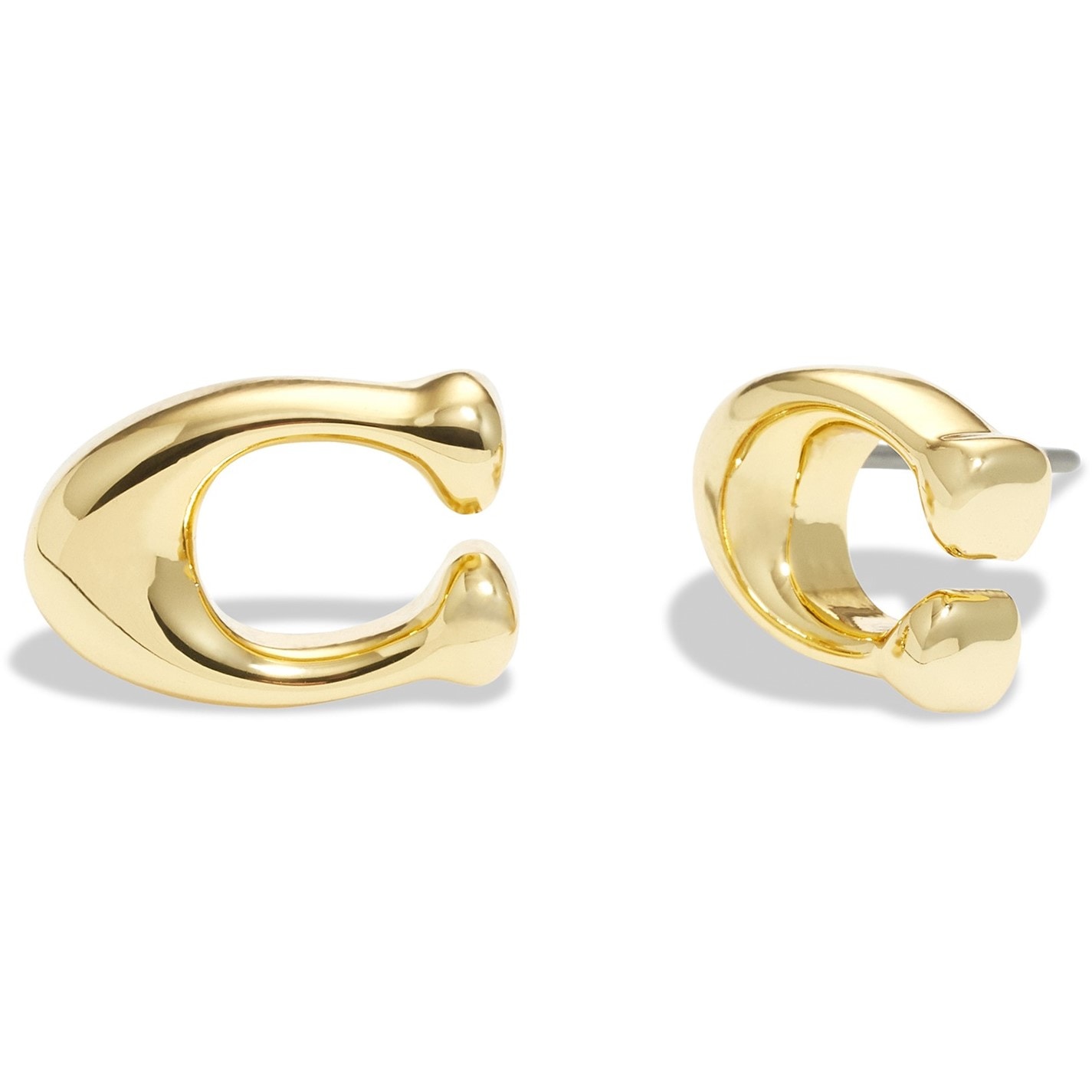 Coach | C Stud Earrings | Gold | FRASERS