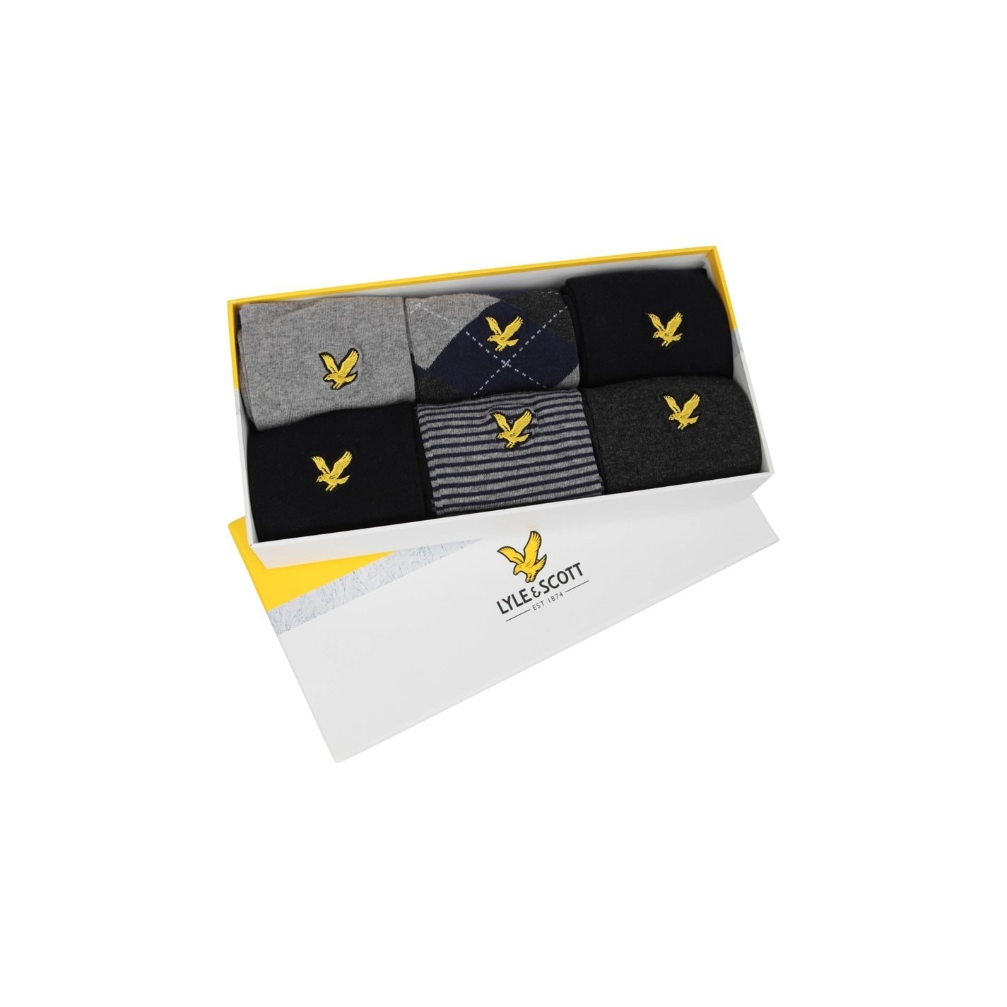 Lyle and Scott | Lyle 6 Pack Sock Gift Box | Sock Gift Sets | FRASERS